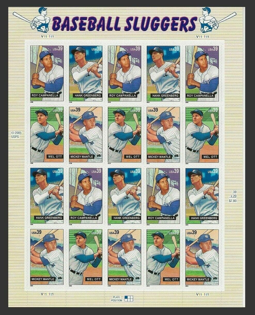 Amazon.com: USPS Baseball Sluggers ~ Mickey Mantle ~ Mel OTT ~ Roy ...