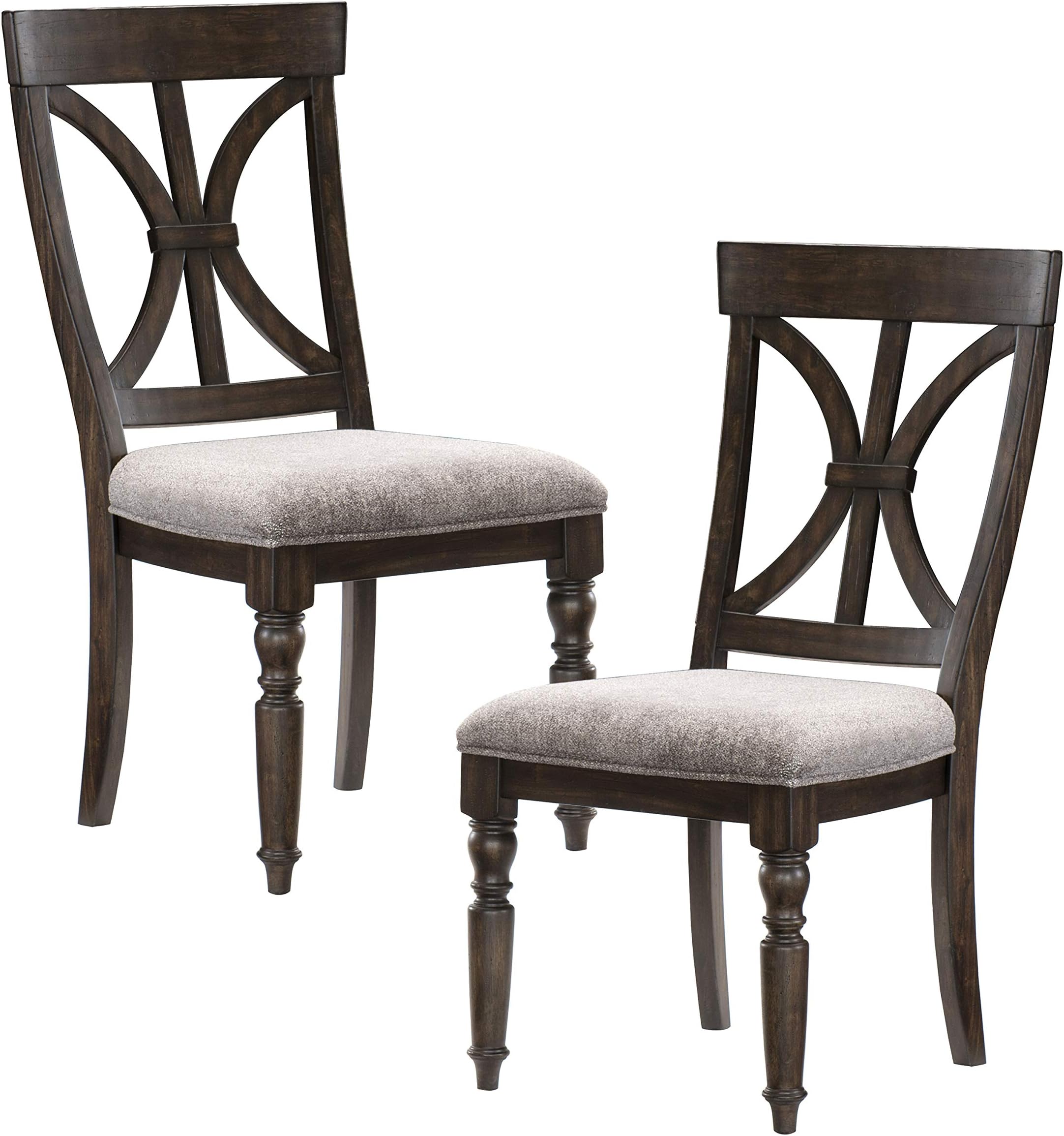 Amazon.com - Homelegance Devlin Side Chair in Espresso [Set of 2] - Chairs