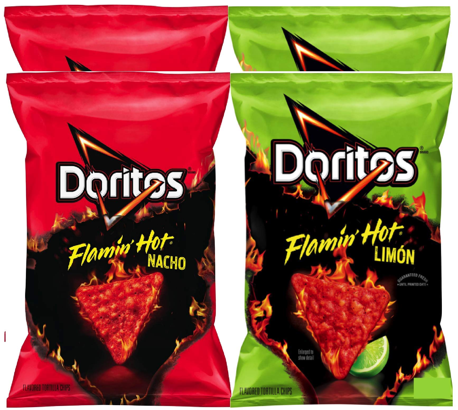 Buy NEW Doritos Flamin’ Hot Nacho Cheese & Doritos Flamin’ Hot Limon ...