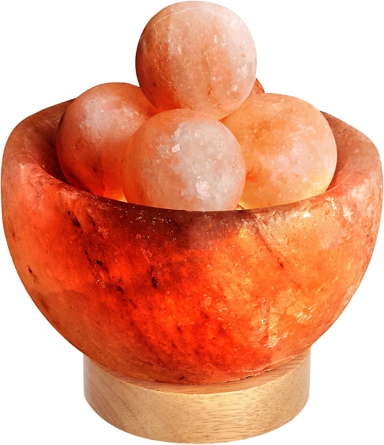 Amazon.com: Amazon Basics Natural Himalayan Salt Lamp Bowl with Massage ...
