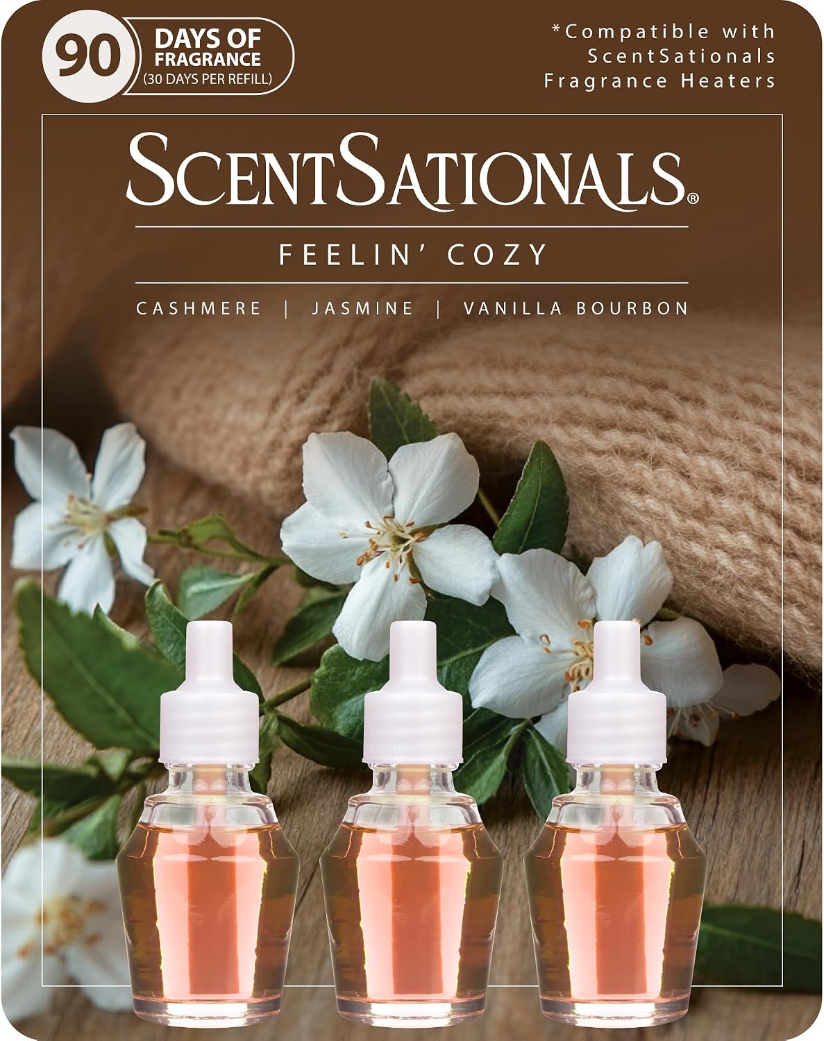 Amazon.com: ScentSationals Feelin' Cozy Fragrance Oil Plug In Air ...