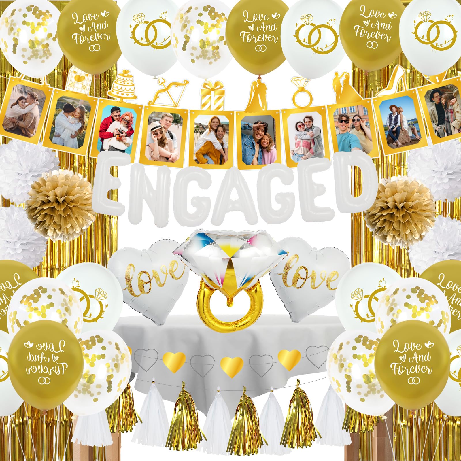 Amazon.com: Engagement Party Decorations -Wedding Decorations for Home ...