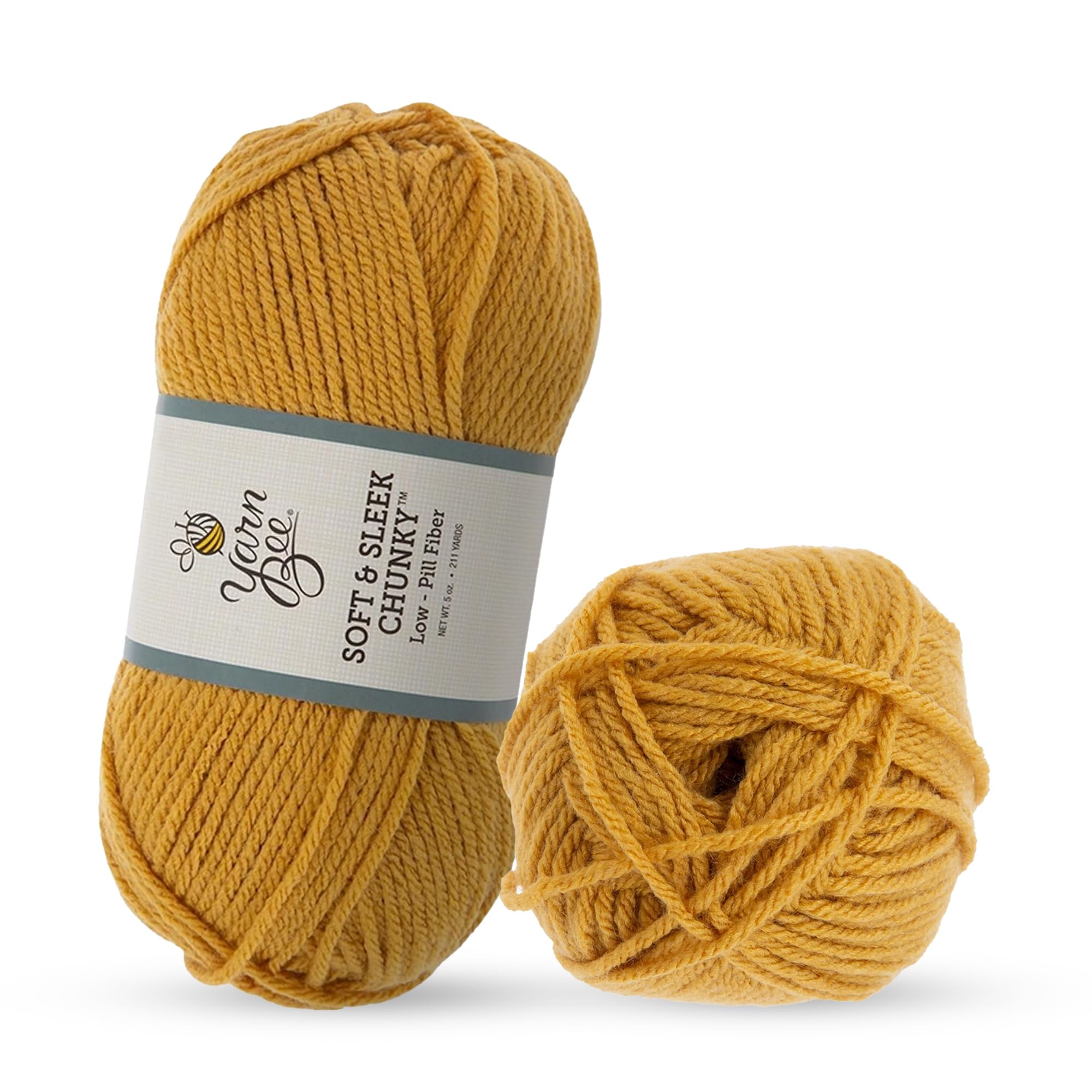 Amazon.com: Yarn Bee 5 - Bulky Yarn for Crocheting & Knitting – Soft ...