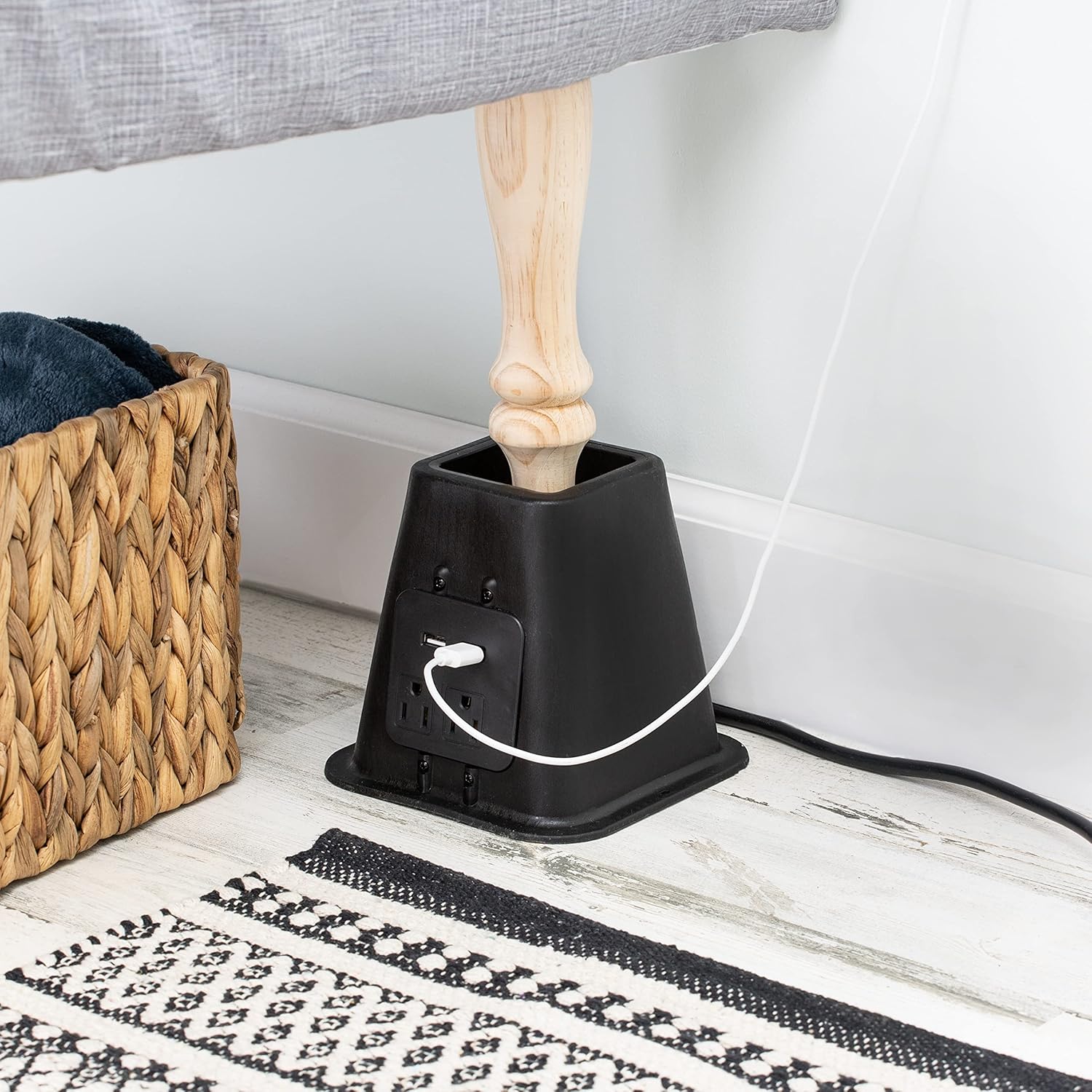 Amazon.com: Honey-Can-Do 5.5-Inch Set-of-4 Bed Risers or Furniture ...