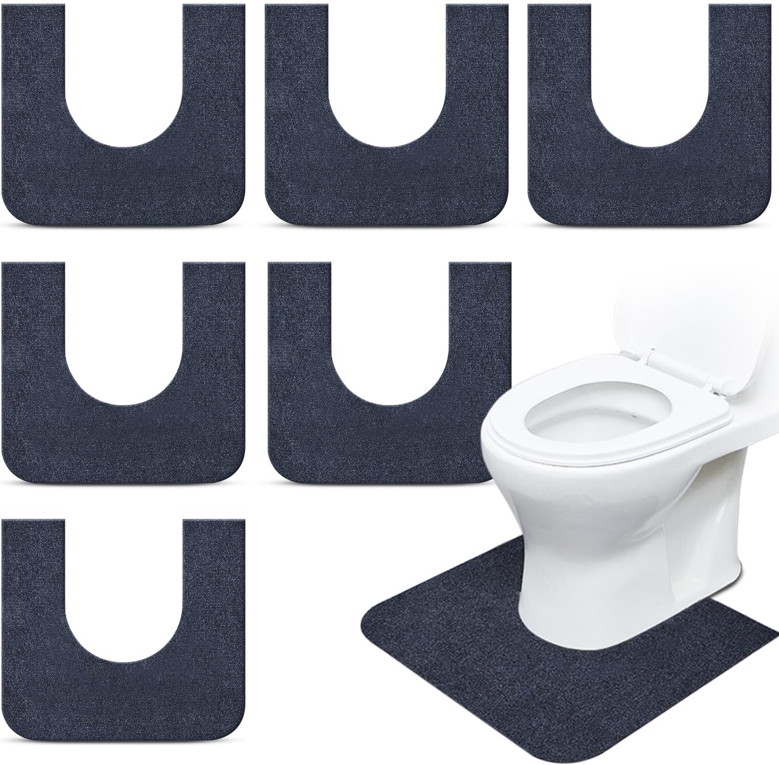 Amazon.com : Drydiet Round Commode Potty Training Mats Rubber Toilet ...