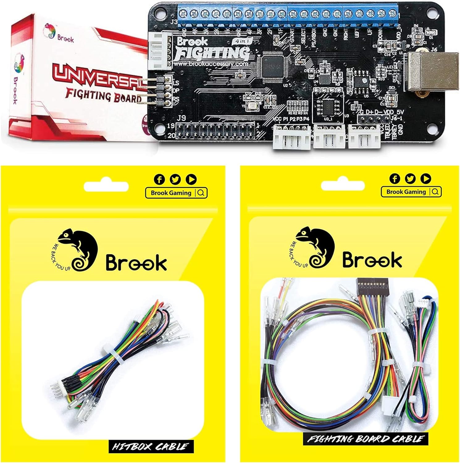 Amazon.com: Brook Universal Fighting Board/Fighting Board Cable/Hitbox ...