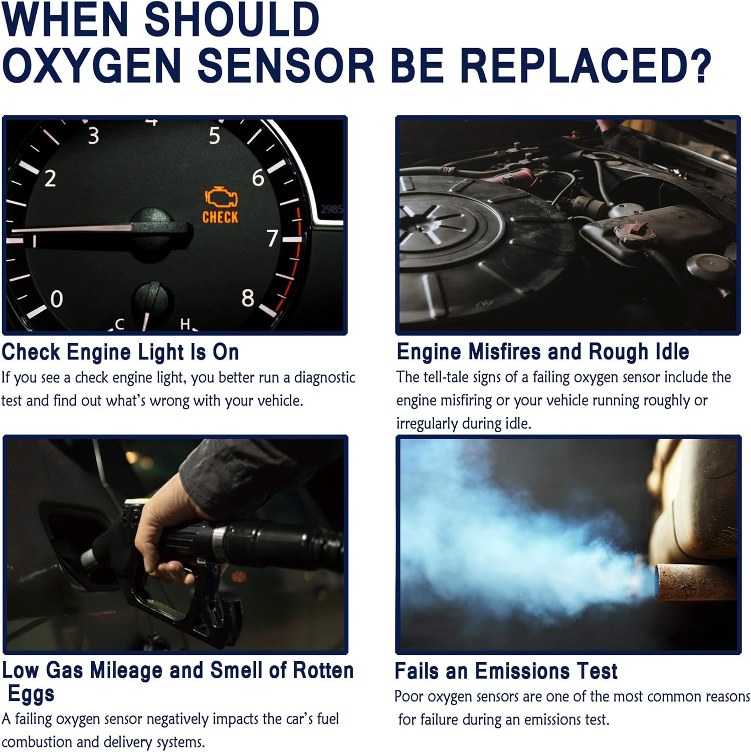 HiSport Sensor de oxígeno 250-54065 – Reemplazo del sensor de O2 ...