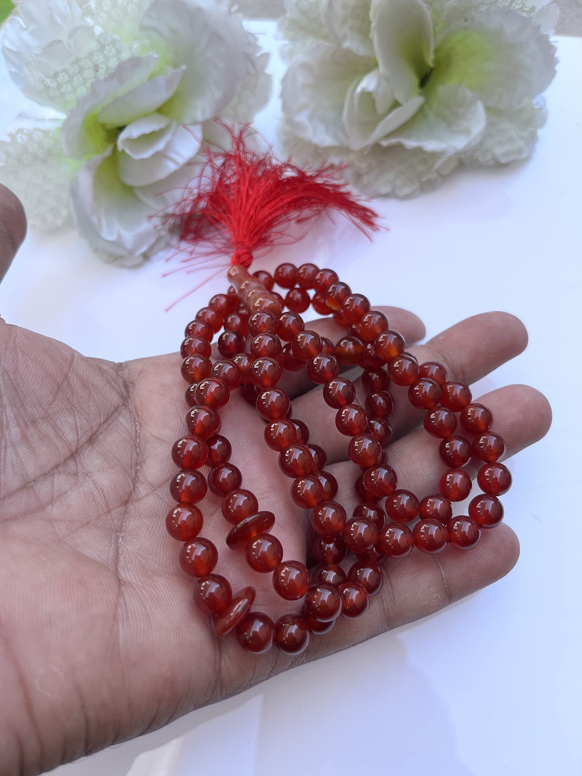 Carnelian Agate Tasbeeh, Muslim Tasbih Favor, Aqeeq Prayer Beads ...