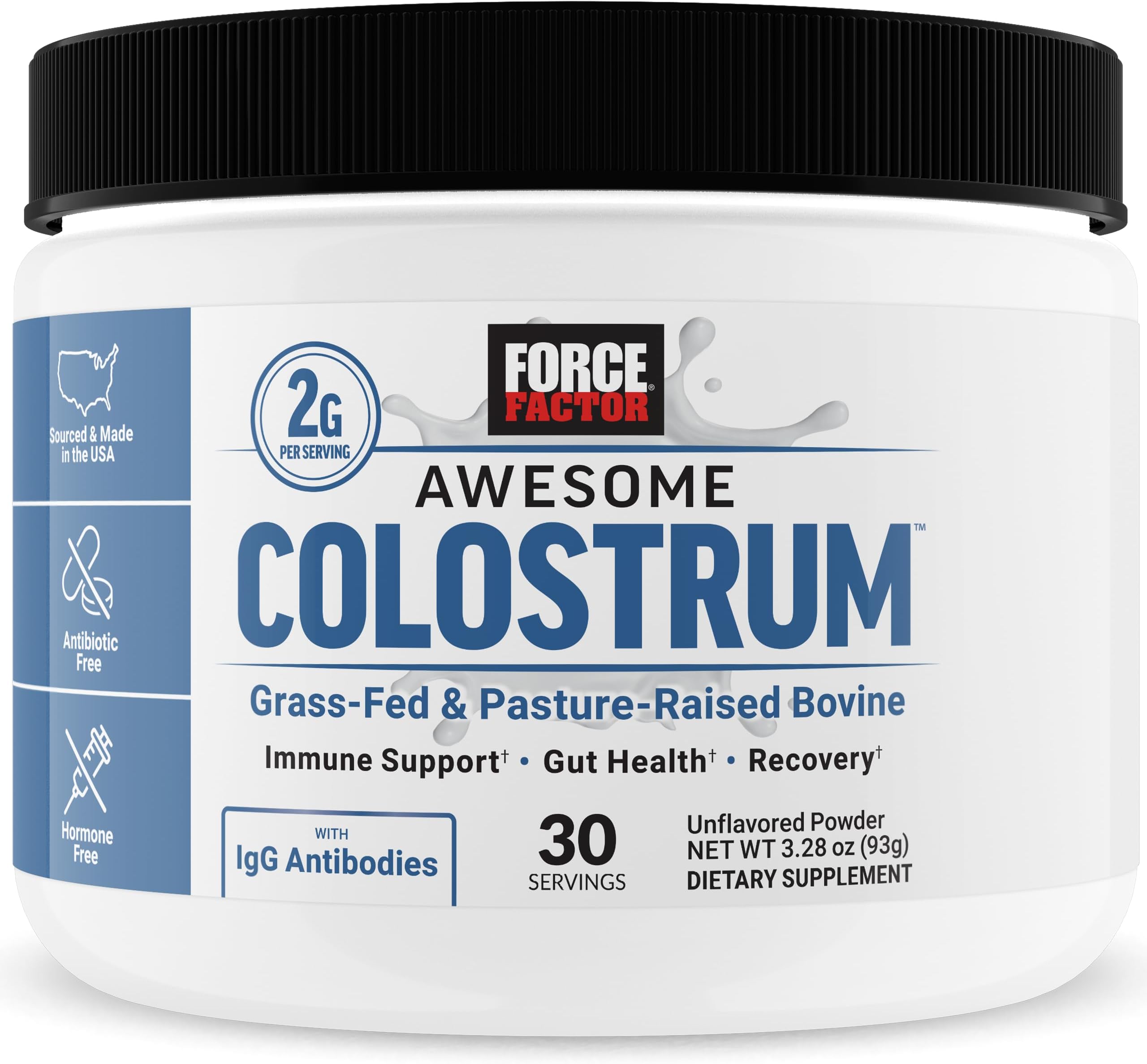 Amazon.com: FORCE FACTOR Awesome Colostrum to Support Gut Health ...
