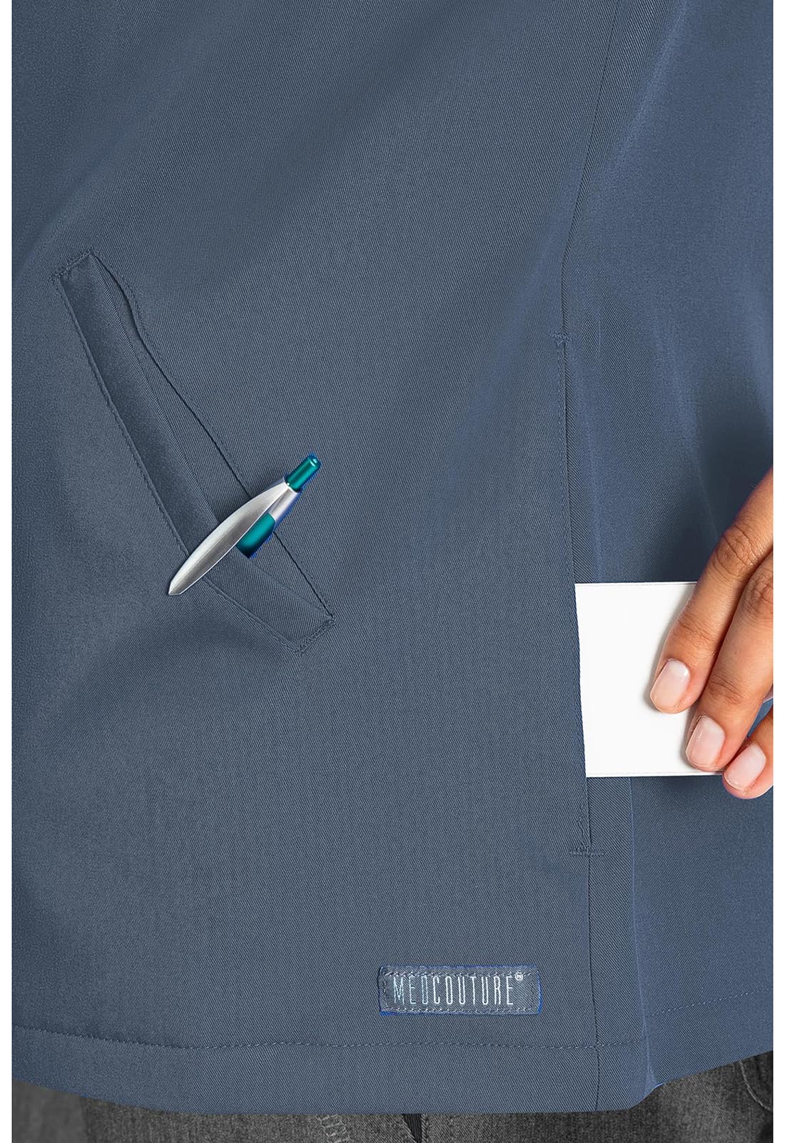 Snapklik.com : Med Couture Womens Scrub Warm-Up Jacket Raglan