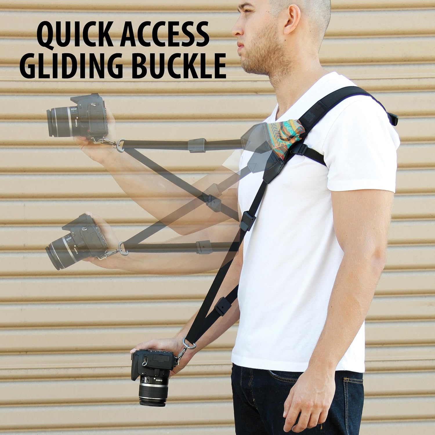 Camera Strap Shoulder Sling with Aztech Neoprene and Quick Release ...