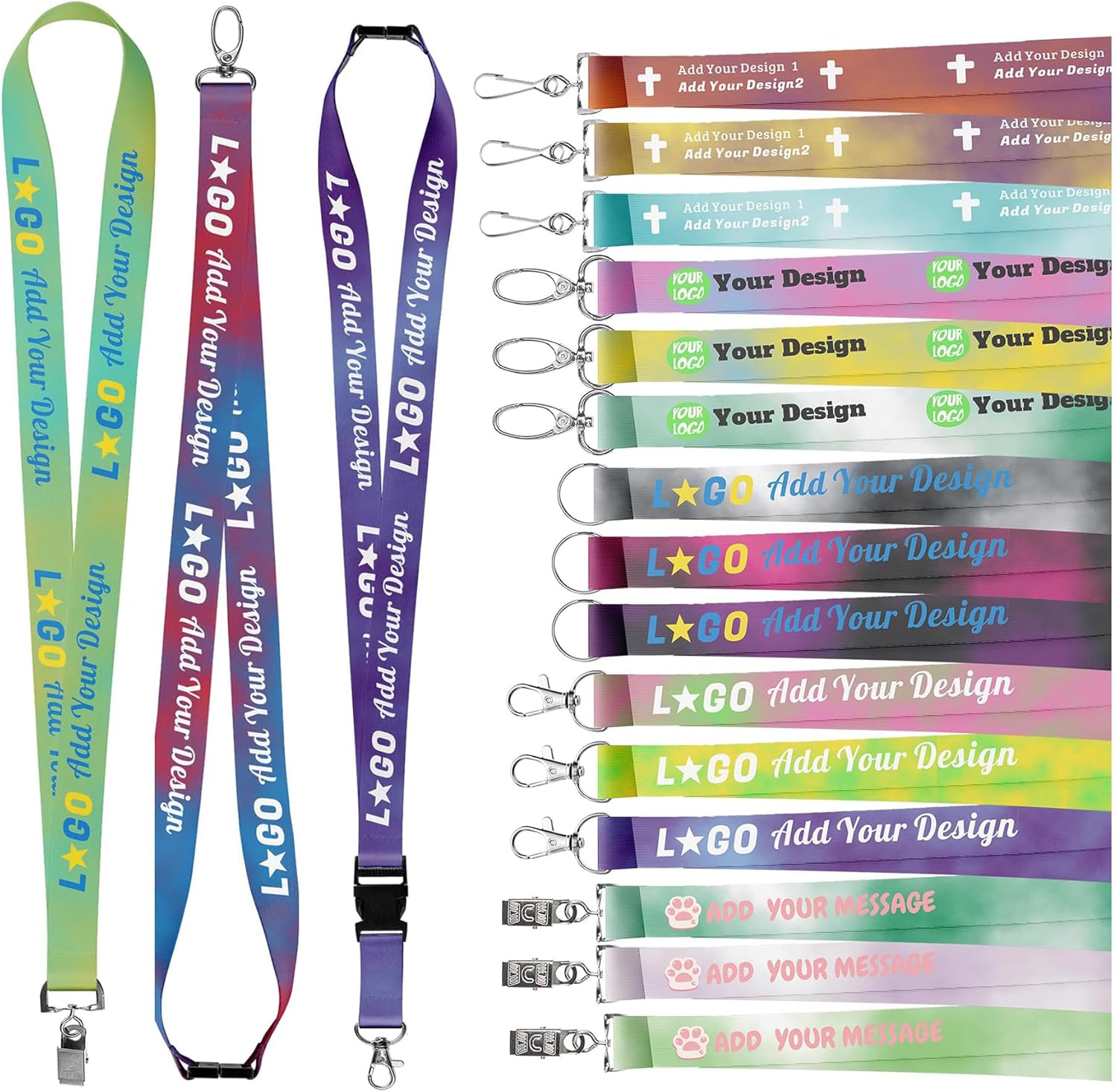 Amazon.com: dosuyio Custom Lanyards Personalized Neck Lanyards with ...
