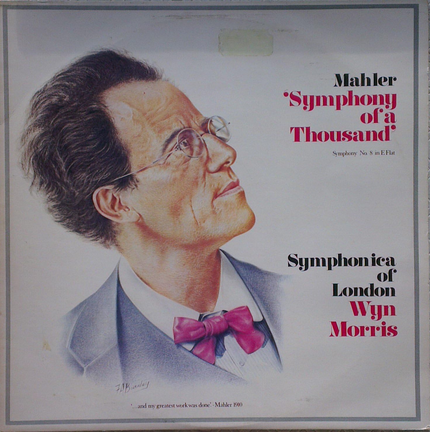 Amazon.co.jp: Mahler – Symphony No 8 (S. of a Thousand). VINYL 2 x LP ...