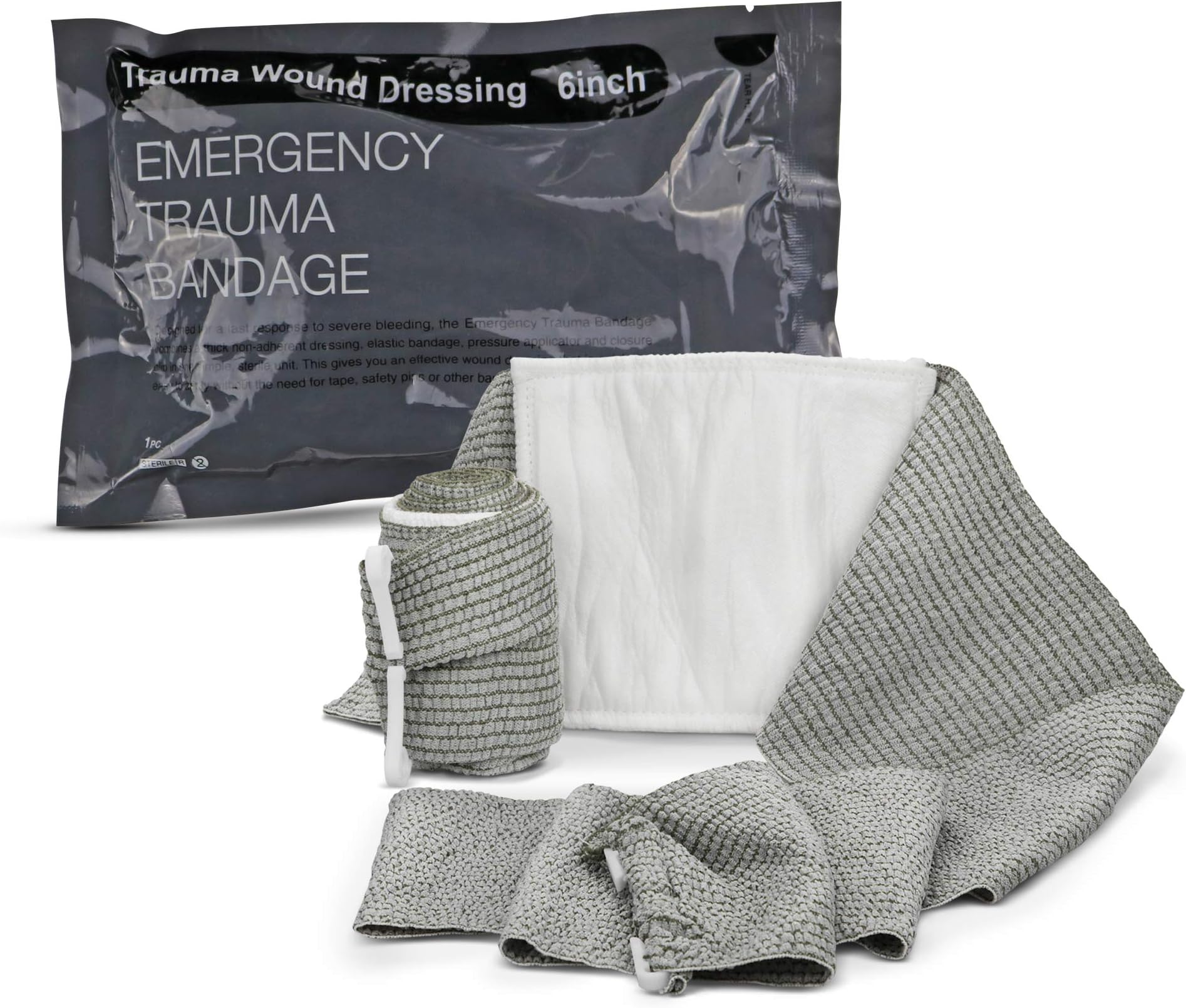 Amazon.com: First Care 3 X Israeli Battle Bandages 6" Compression ...