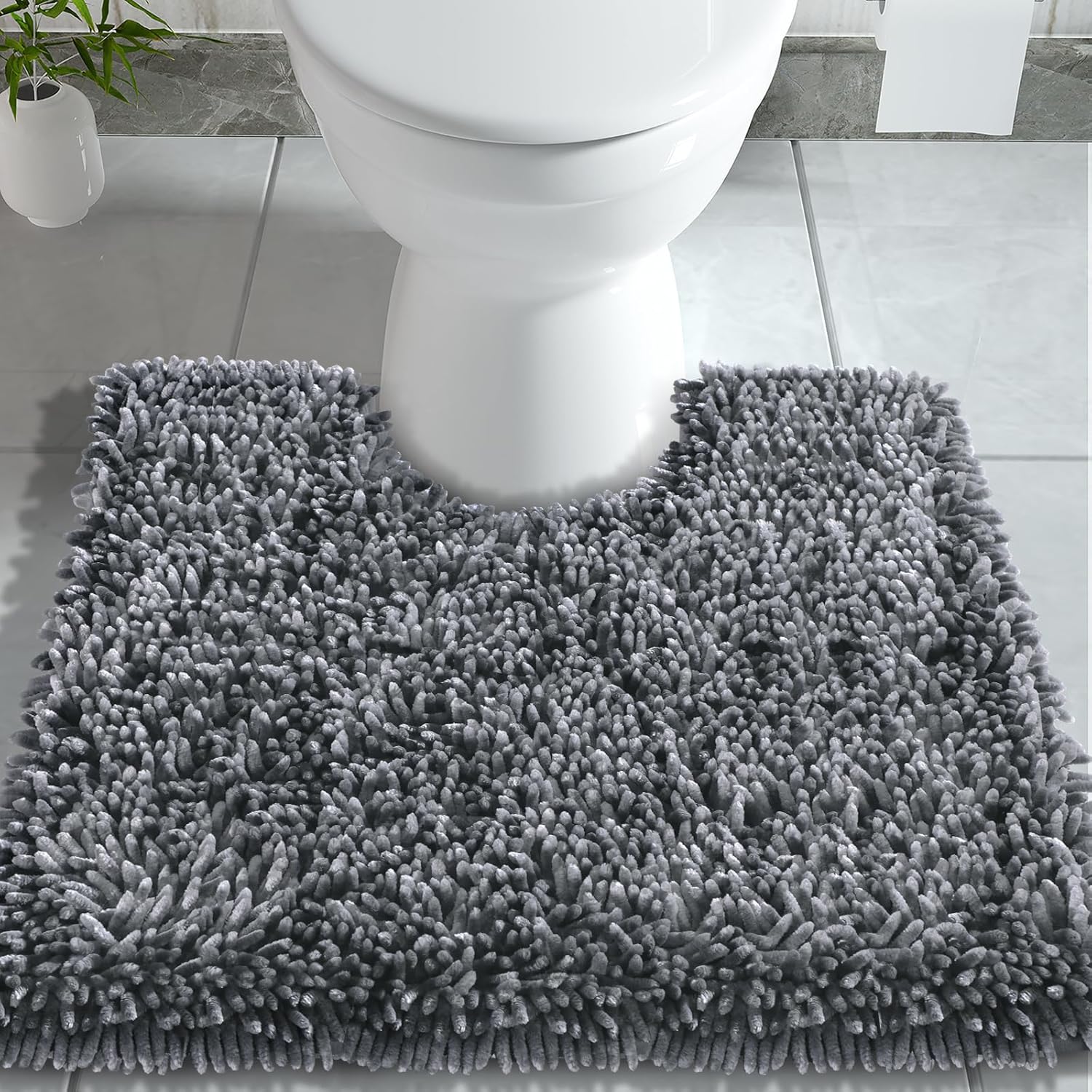 Amazon.com: Yimobra Toilet Rugs U Shaped Washable, Extra Thick Soft ...