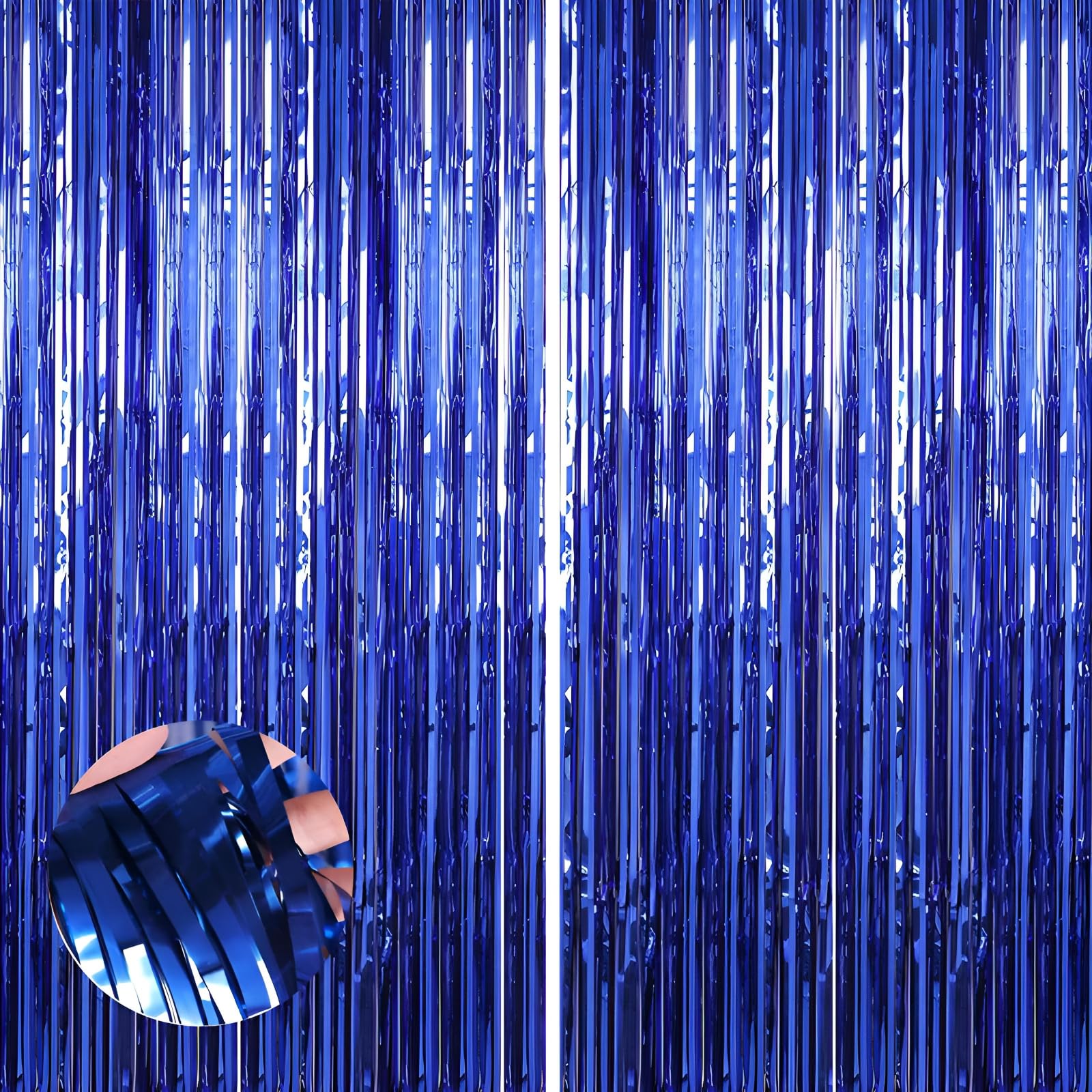 Amazon.com: Keyali 2 Pack 3.3 * 8.3 ft Foil Curtain Metallic Tinsel ...