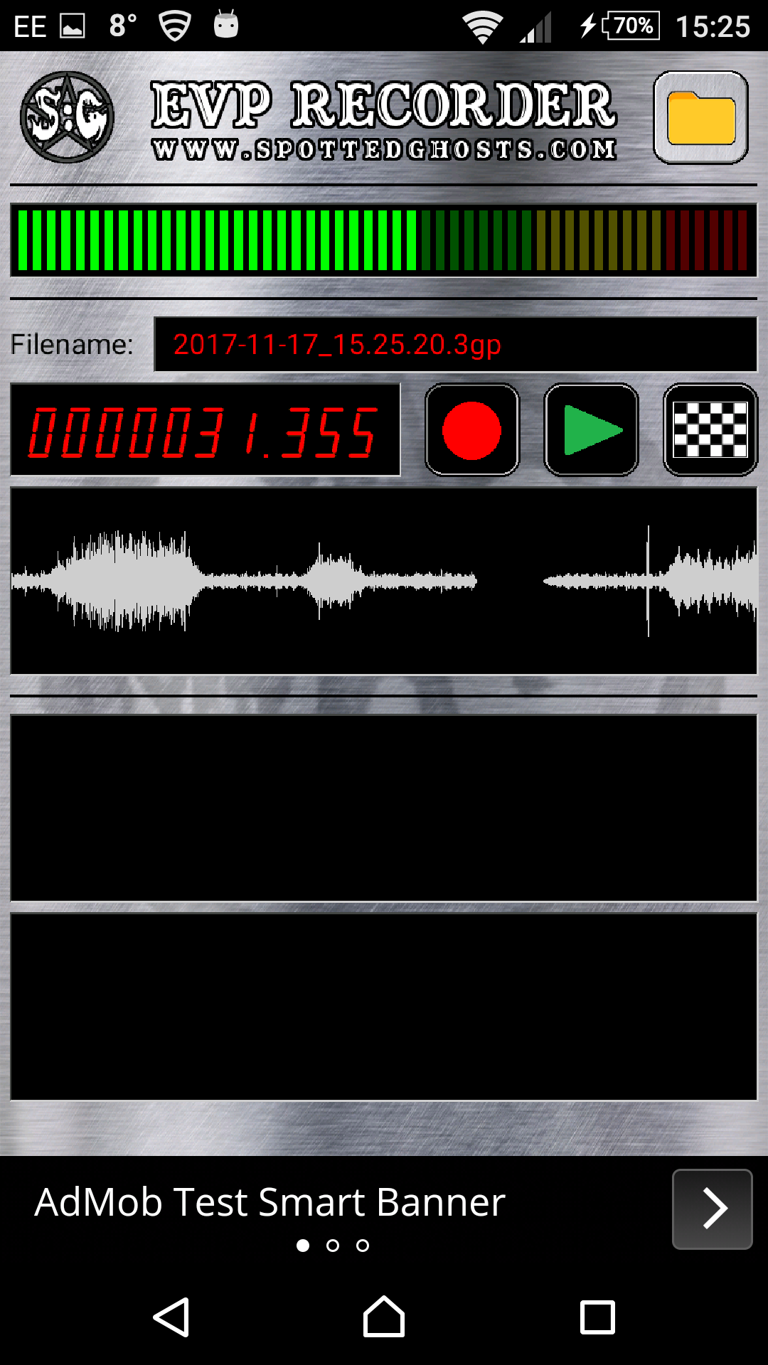 EVP Recorder Compact - Spotted: Ghosts - App on Amazon Appstore