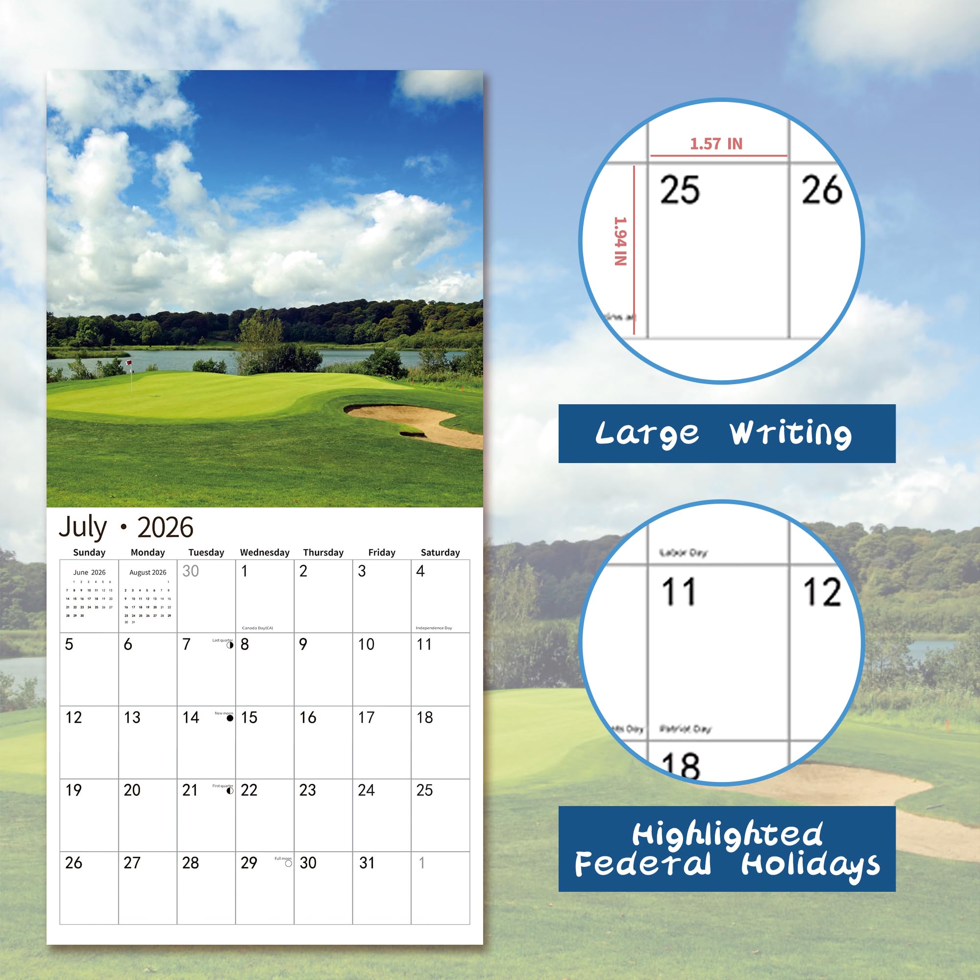 Snapklik.com : 2026 Wall Calendar,Calendar 2026, July 2025 - December ...