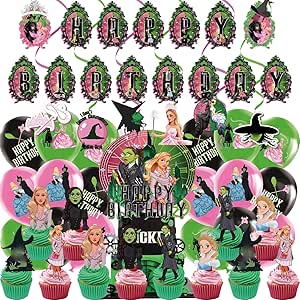 Amazon.com: Elphaba Galinda Friendship-themed Birthday Party Decoration ...