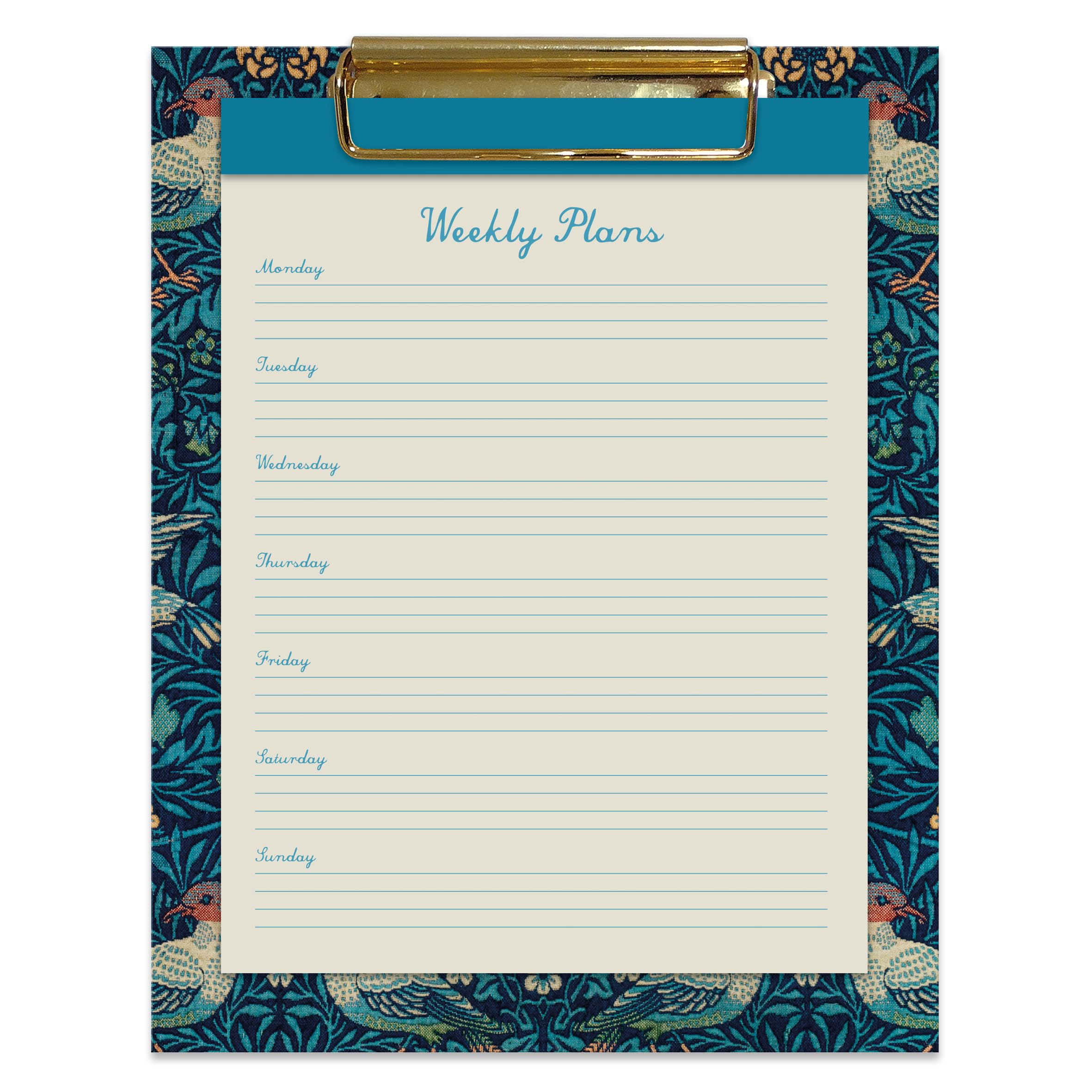 Robert Frederick Weekly Planner Clipboard and Notepad Set – William ...