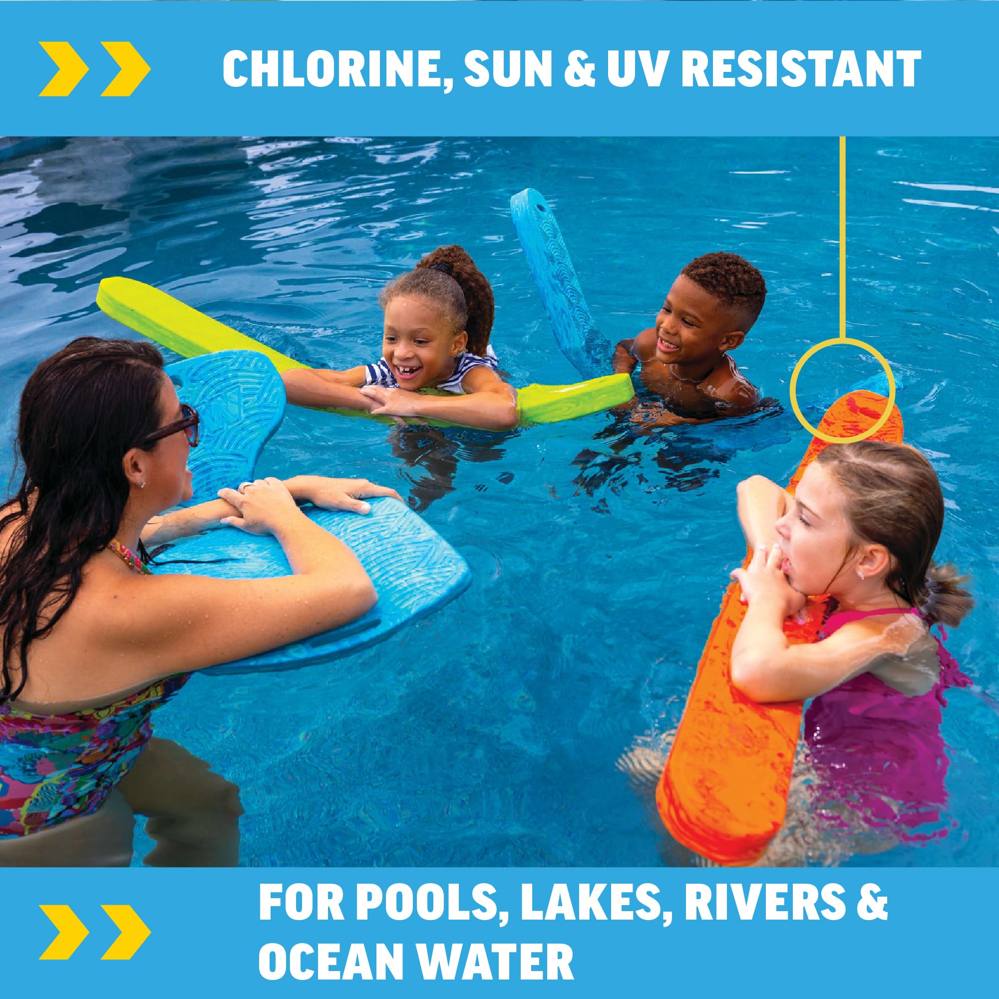 Snapklik.com : WOW Sports Vacation Mode Molded Foam Pool Noodle