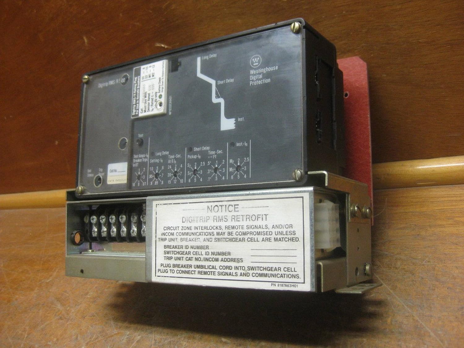 Westinghouse RH52CLSI 600A Trip Unit Digitrip RMS/R 500 PR6A06A060 LSI ...