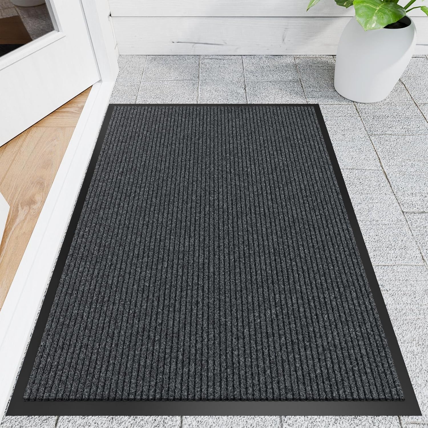 Amazon.com: Naturei Front Door Mat, 3' x 4' Heavy Duty Indoor Outdoor ...