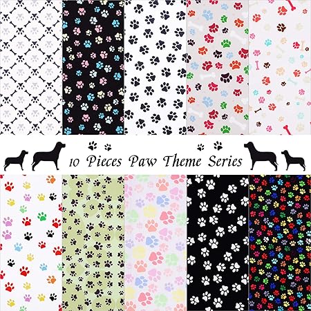 Amazon.com: Loralie Designs - Paws Black Fabric by The Yard for Sewing ...