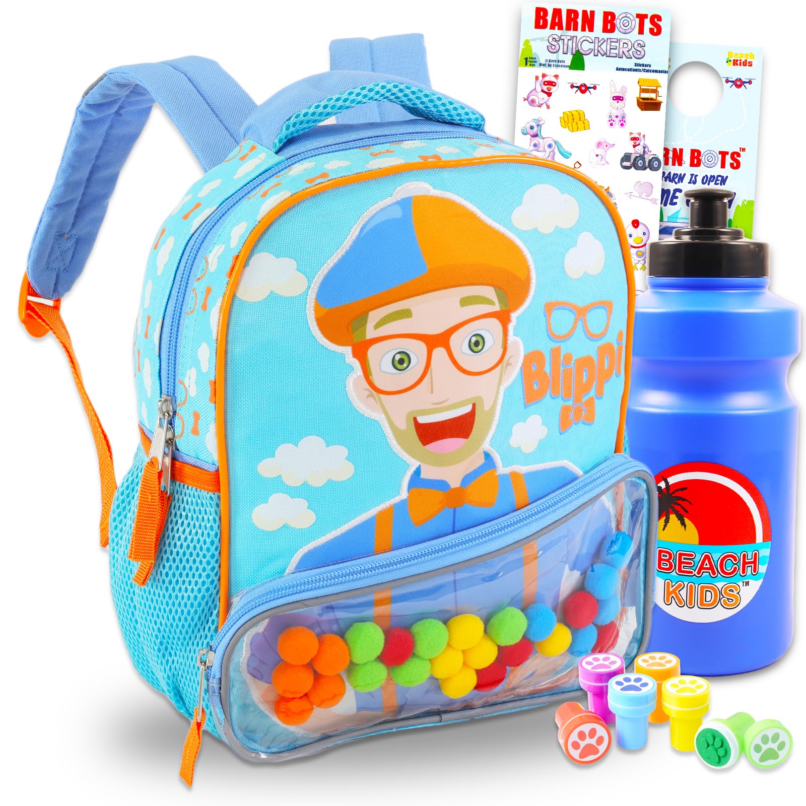 Snapklik.com : Blippi Mini Backpack Set - Bundle Of 12" School Bag