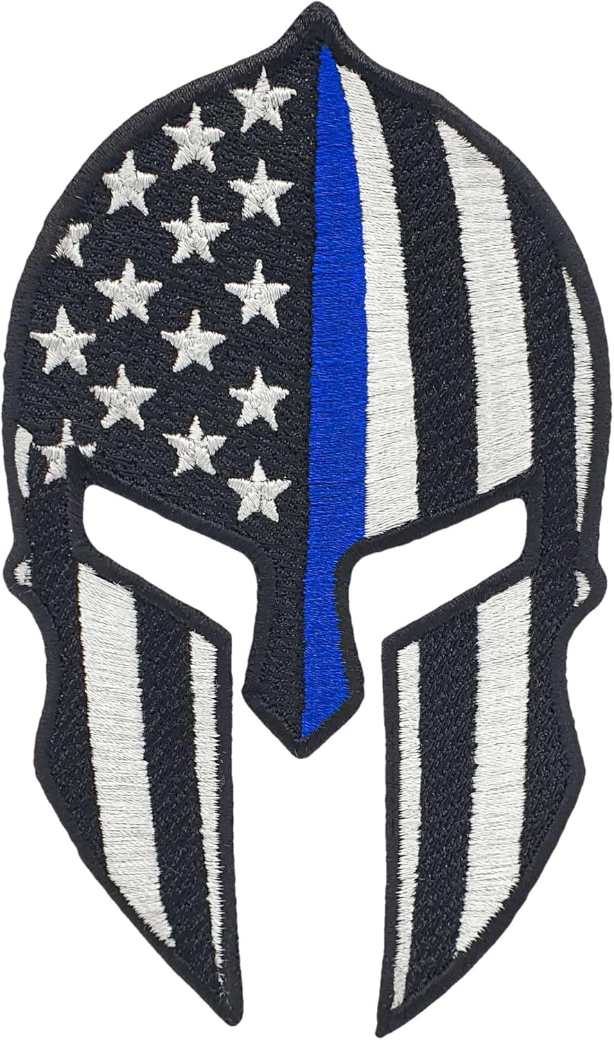 Amazon.com: Generic Spartan Helmet with Thin Blue Line Flag Police ...