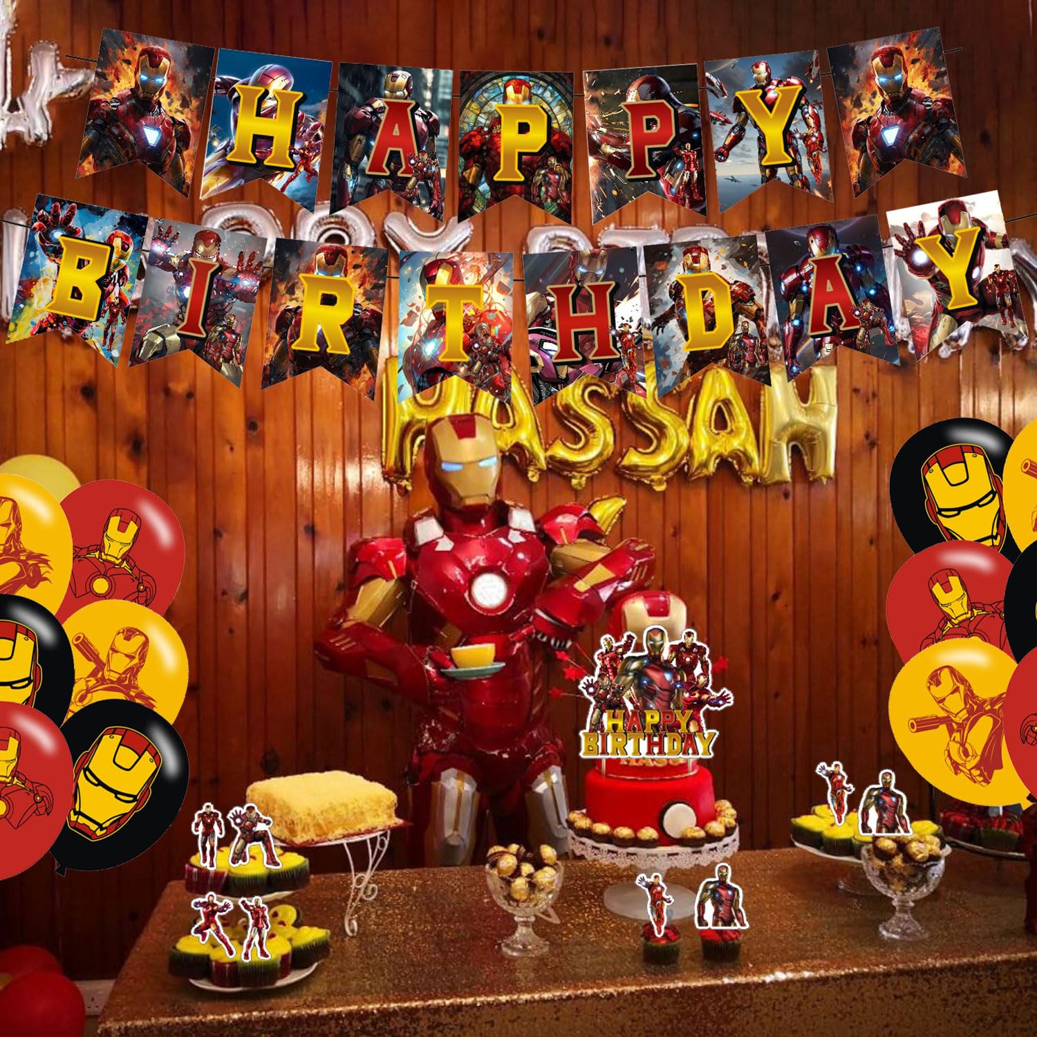 Iron Man Birthday Party Ideas Sjabloon Iron Man Birthday Banner