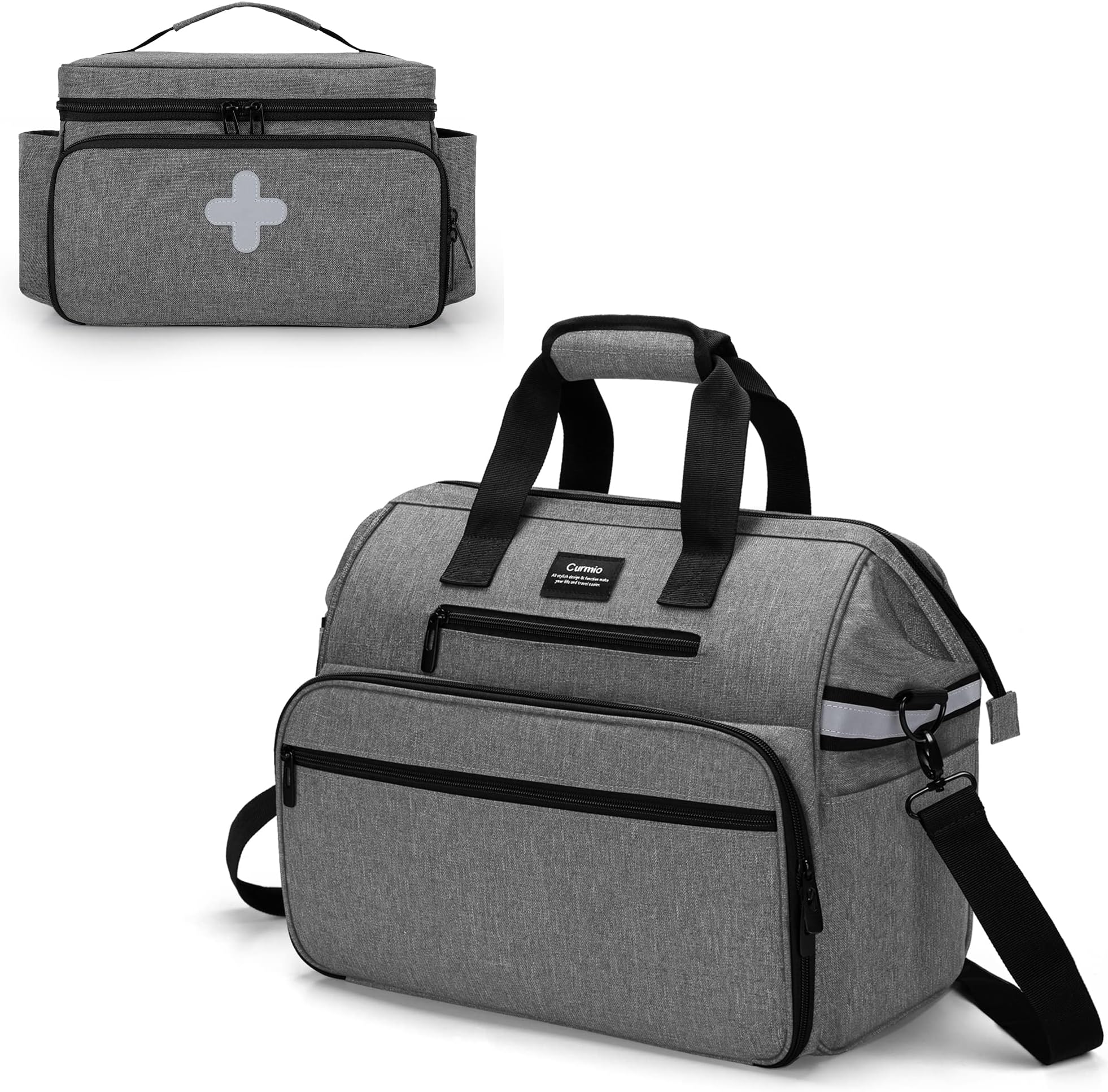 Amazon.com: CURMIO Small Medicine Storage Bag Empty, Medical Supplies ...