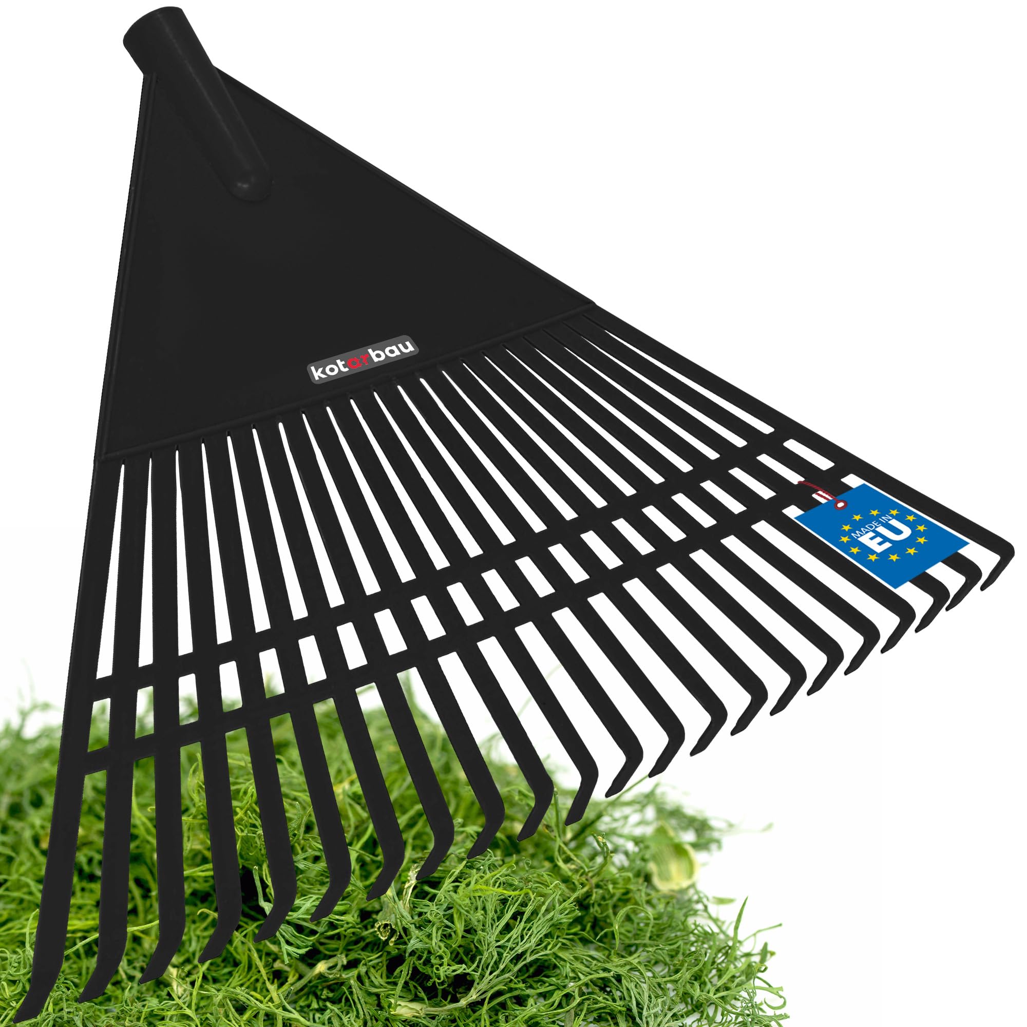 KOTARBAU® Laubrechen Kunststoff ohne Stiel Schwarz 400 x 550 mm ...