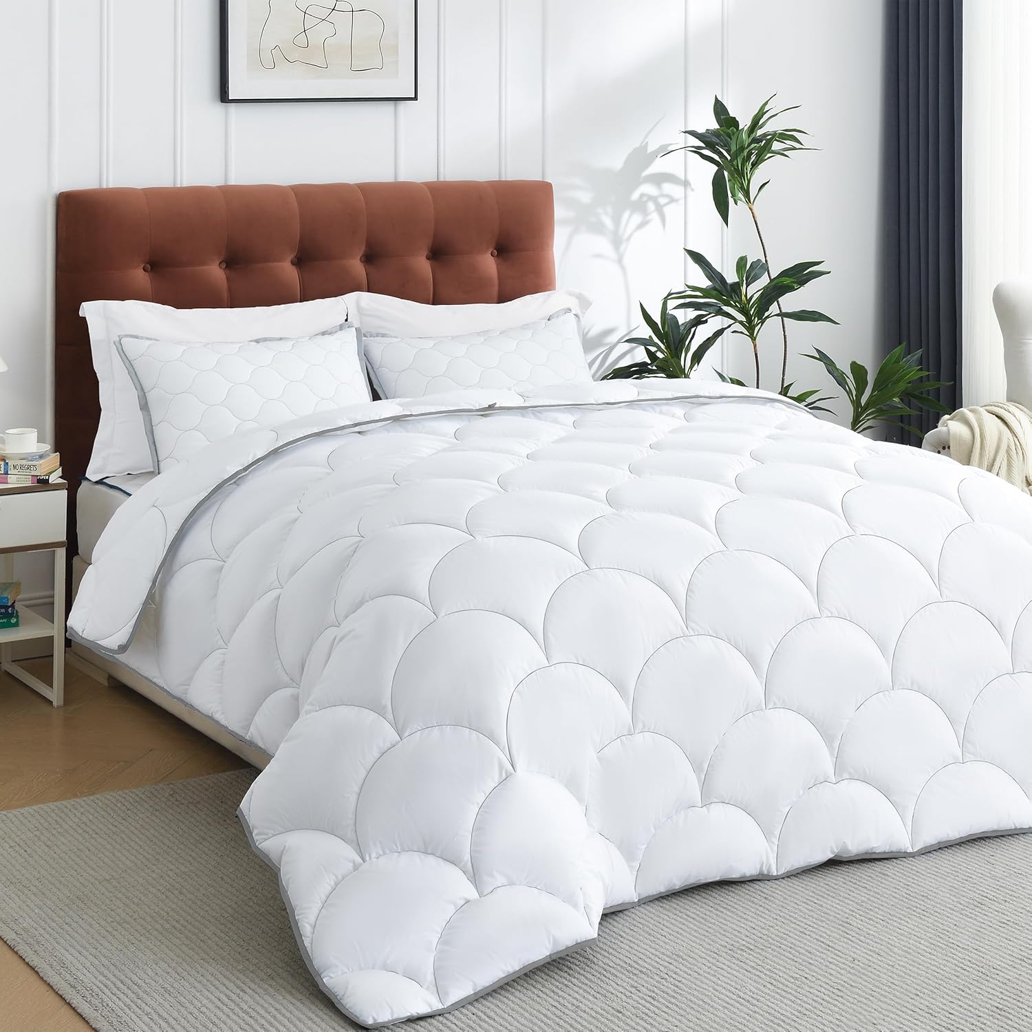 Amazon.com: Glaciman Comforter Duvet Insert King size-Down Alternative ...