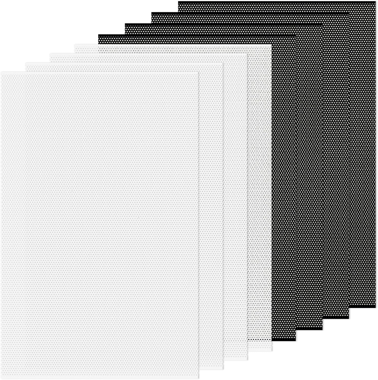 Amazon.com: UPINS 8Pcs White Black Mesh Sheets Plastic Eyes Mesh ...