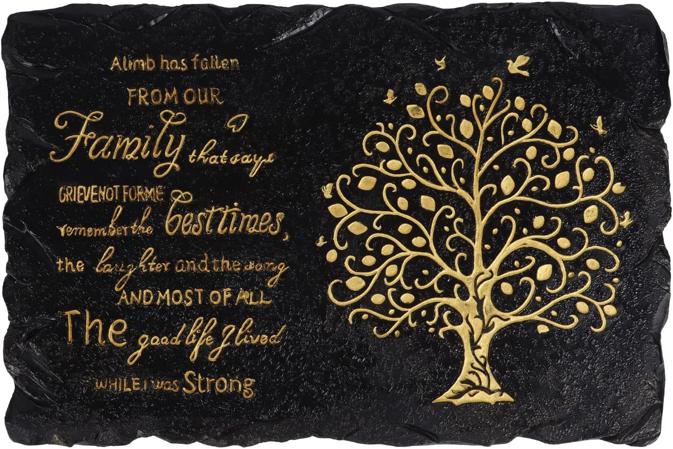 Amazon.com: Tree of Life Song Memorial Stepping Stone,Weight 2.9 lbs ...