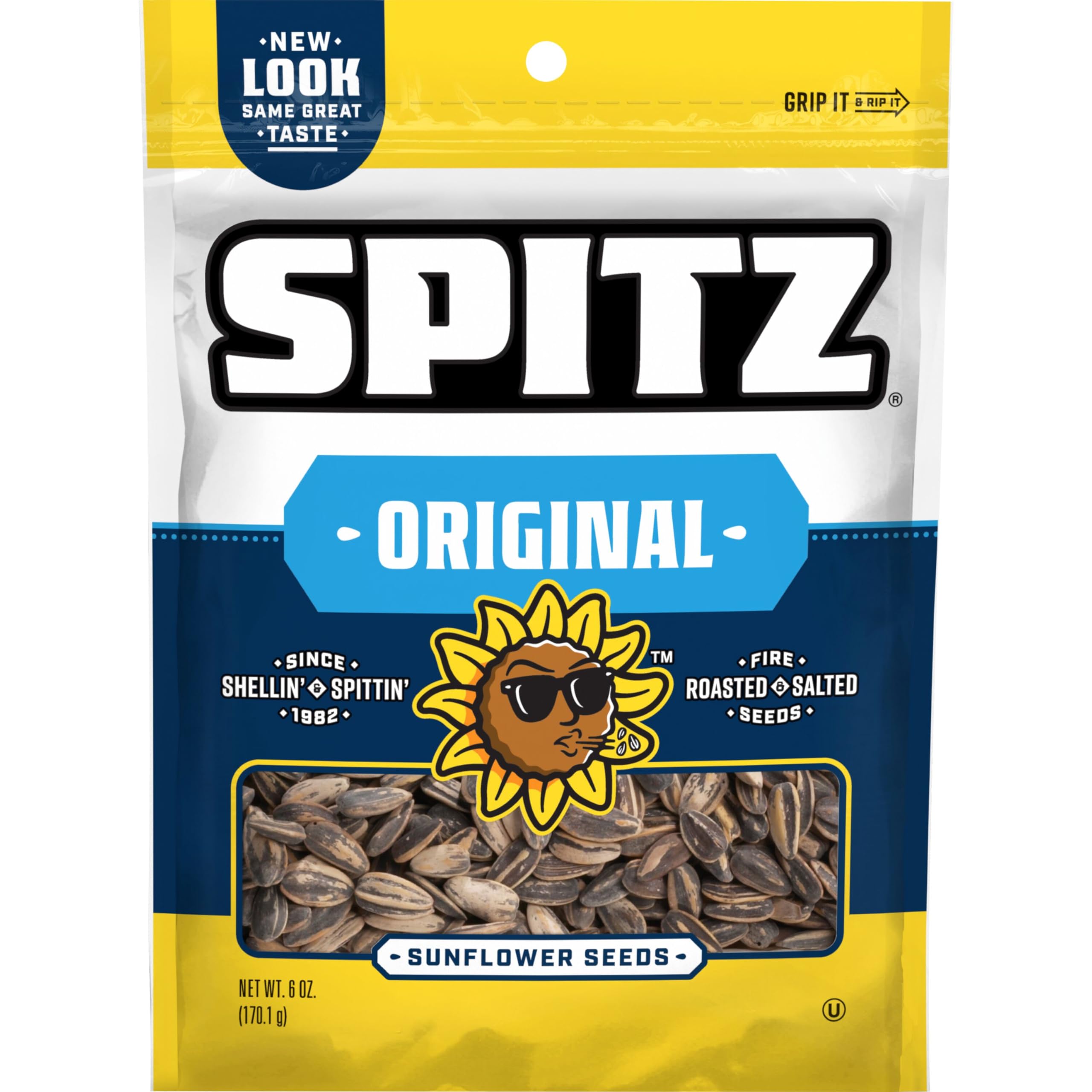 Amazon.com : Spitz Sunflower Seeds, Salted, 6 Ounce (Pack of 9 ...