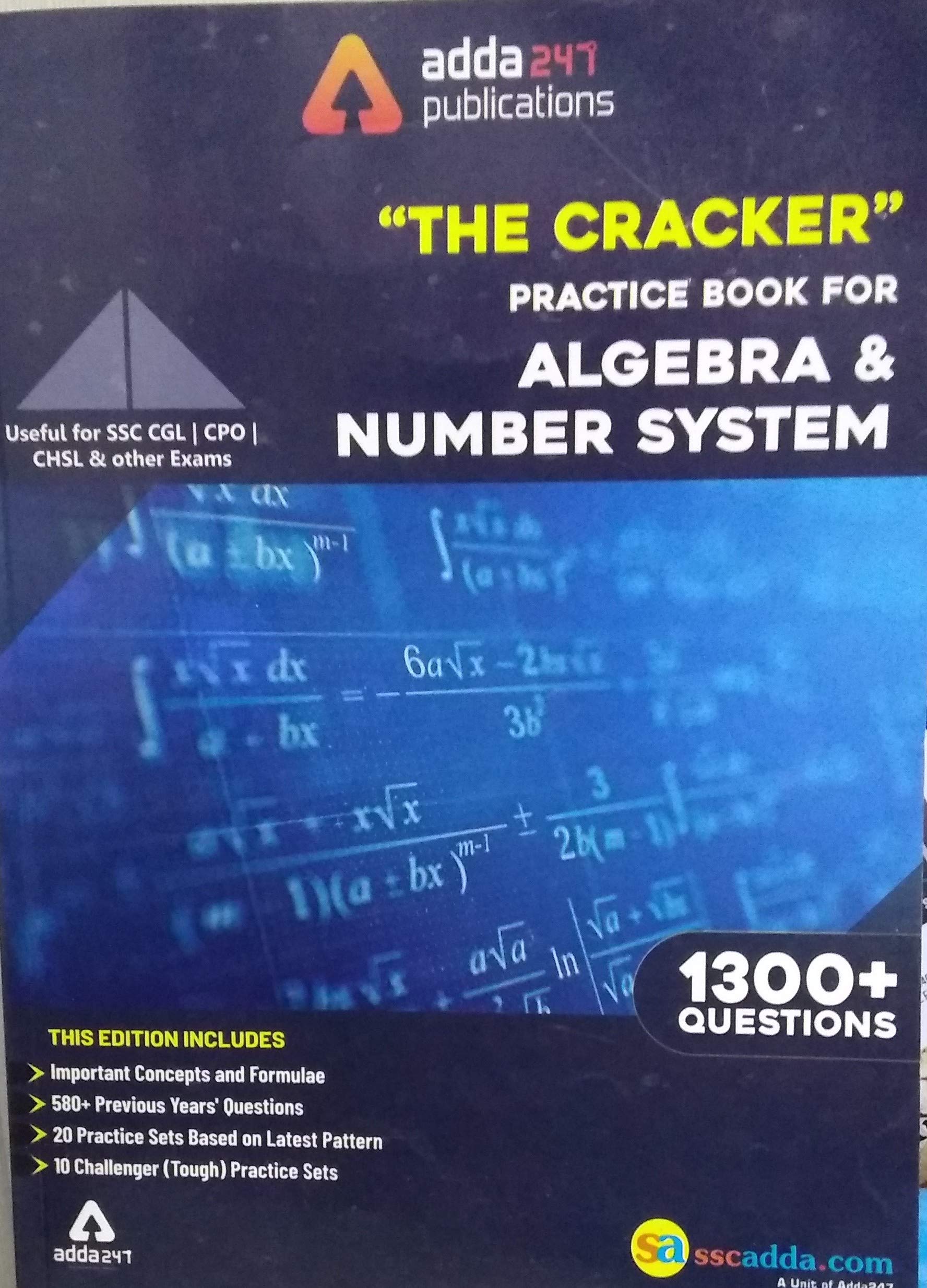 The Cracker Practice Book For Algebra & Number System by Adda247 ...
