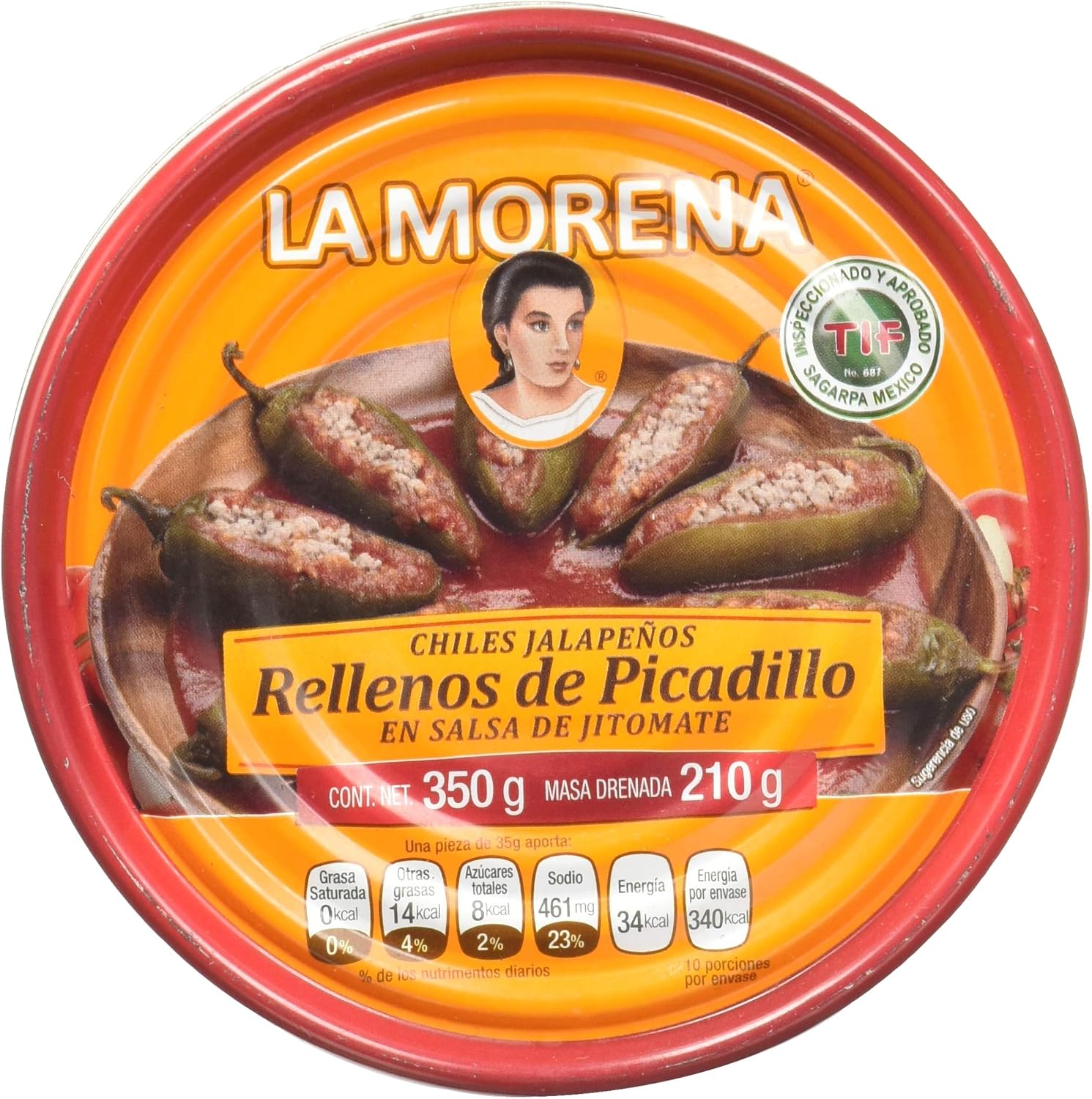 La Morena, La Morena Chiles Jalapeños Rellenos de Picadillo En Salsa de ...