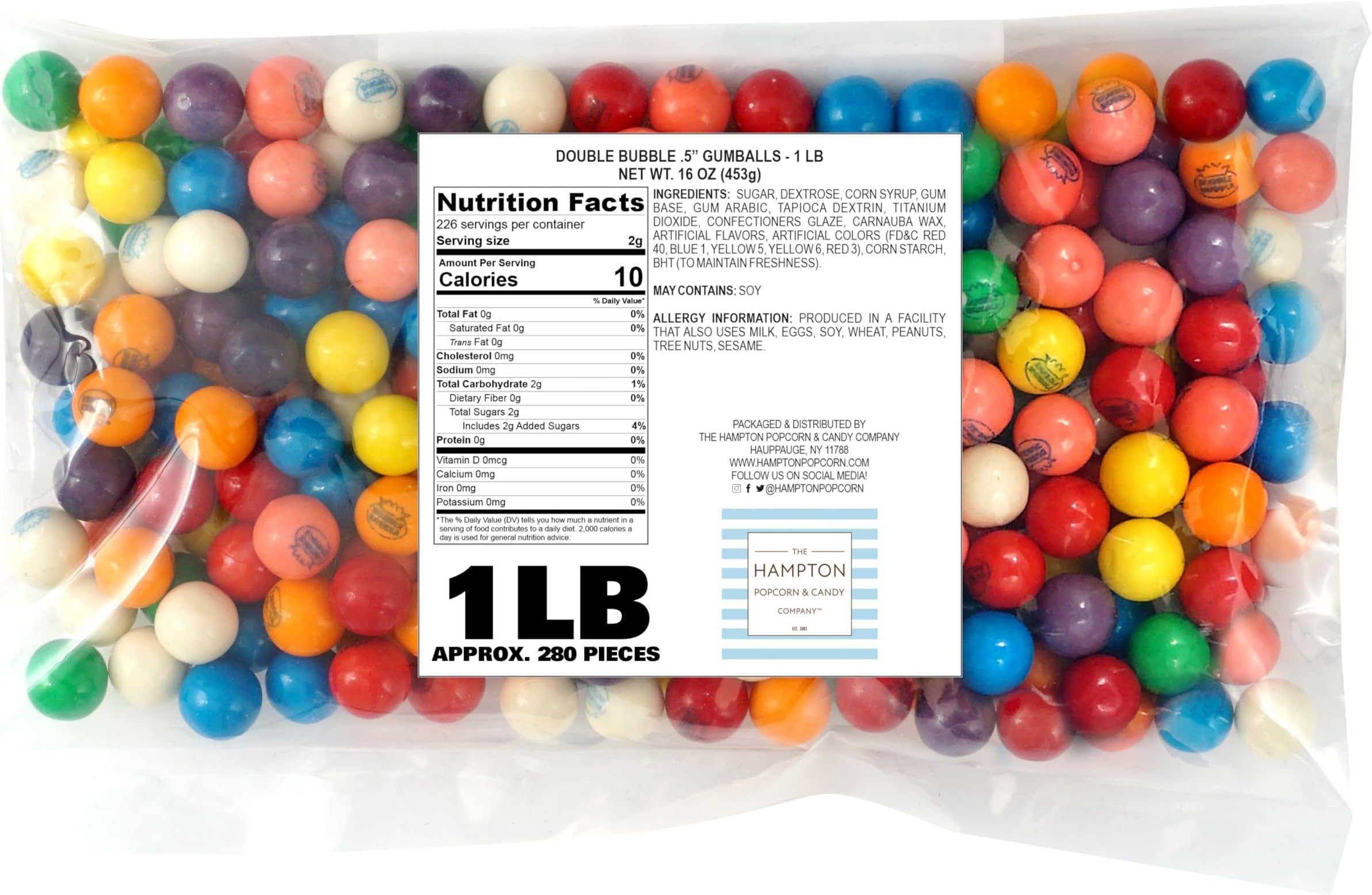 Amazon.com : Gumballs for Gumball Machine, 0.5 Inch Mini Gumballs ...