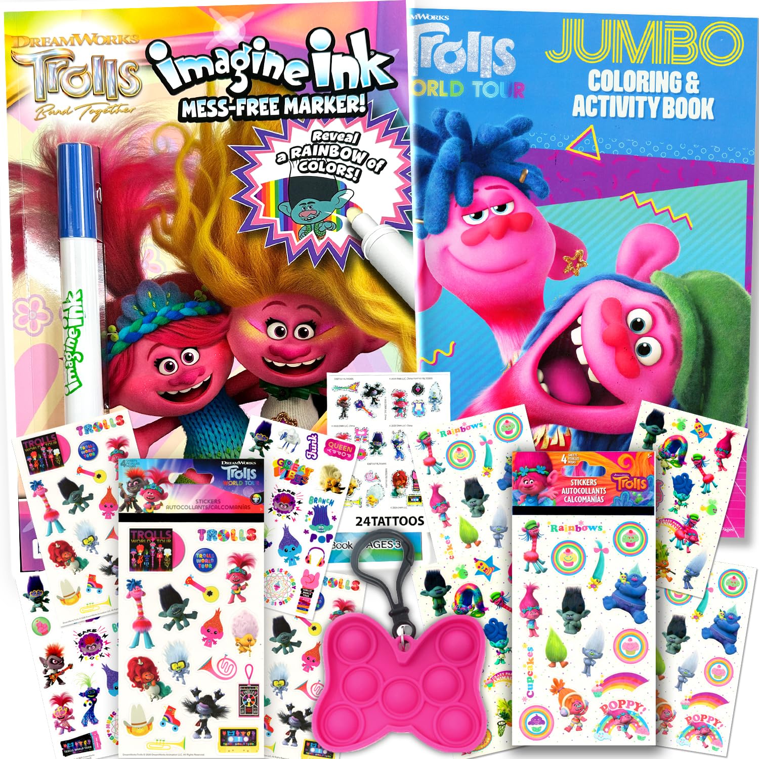 Amazon.com: DreamWorks Trolls Coloring and Activity Books Bundle with ...