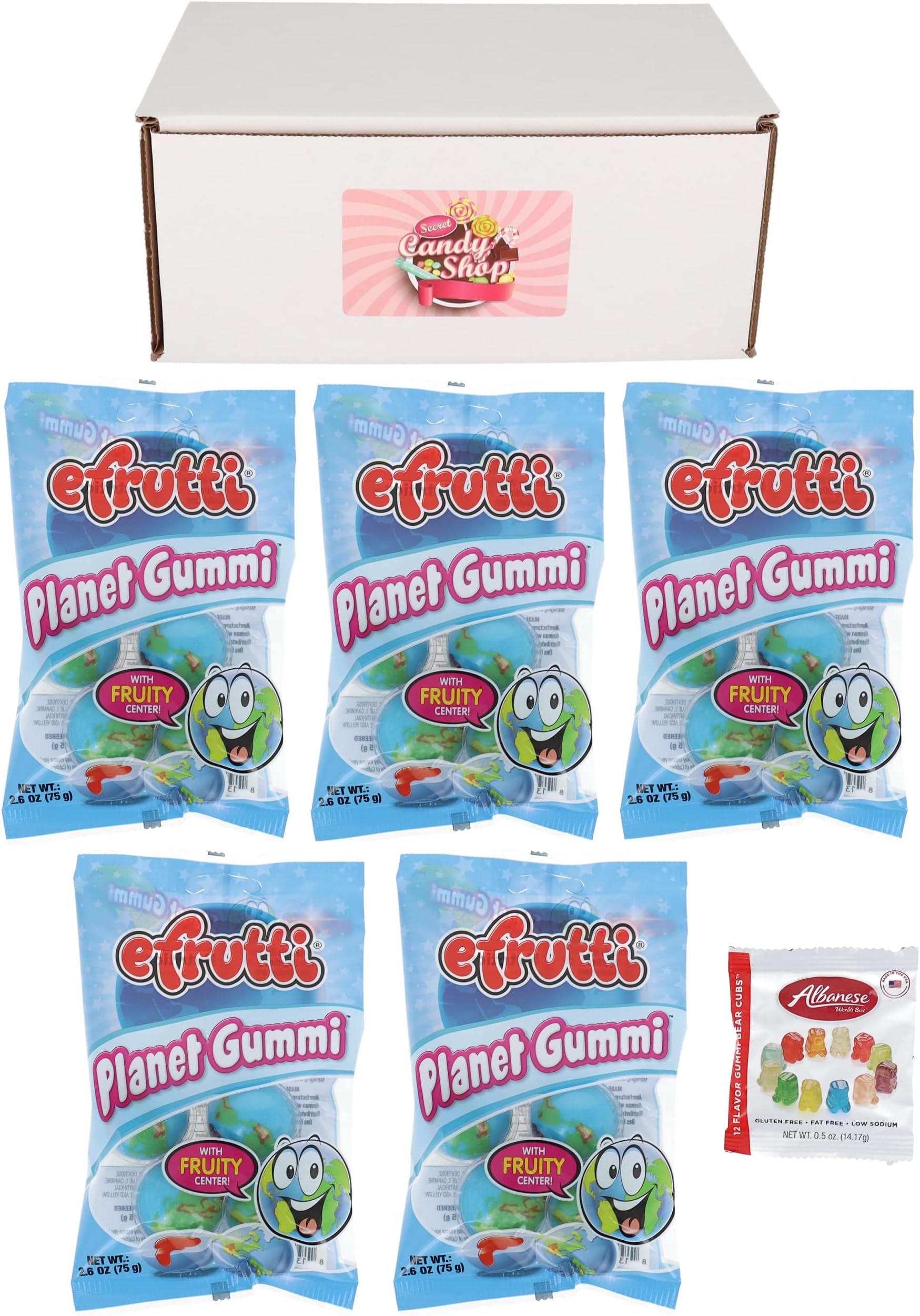 Amazon.com : Funtasty Earth Planet Gummy Balls Candy - 19 Ounce Jar (30 ...