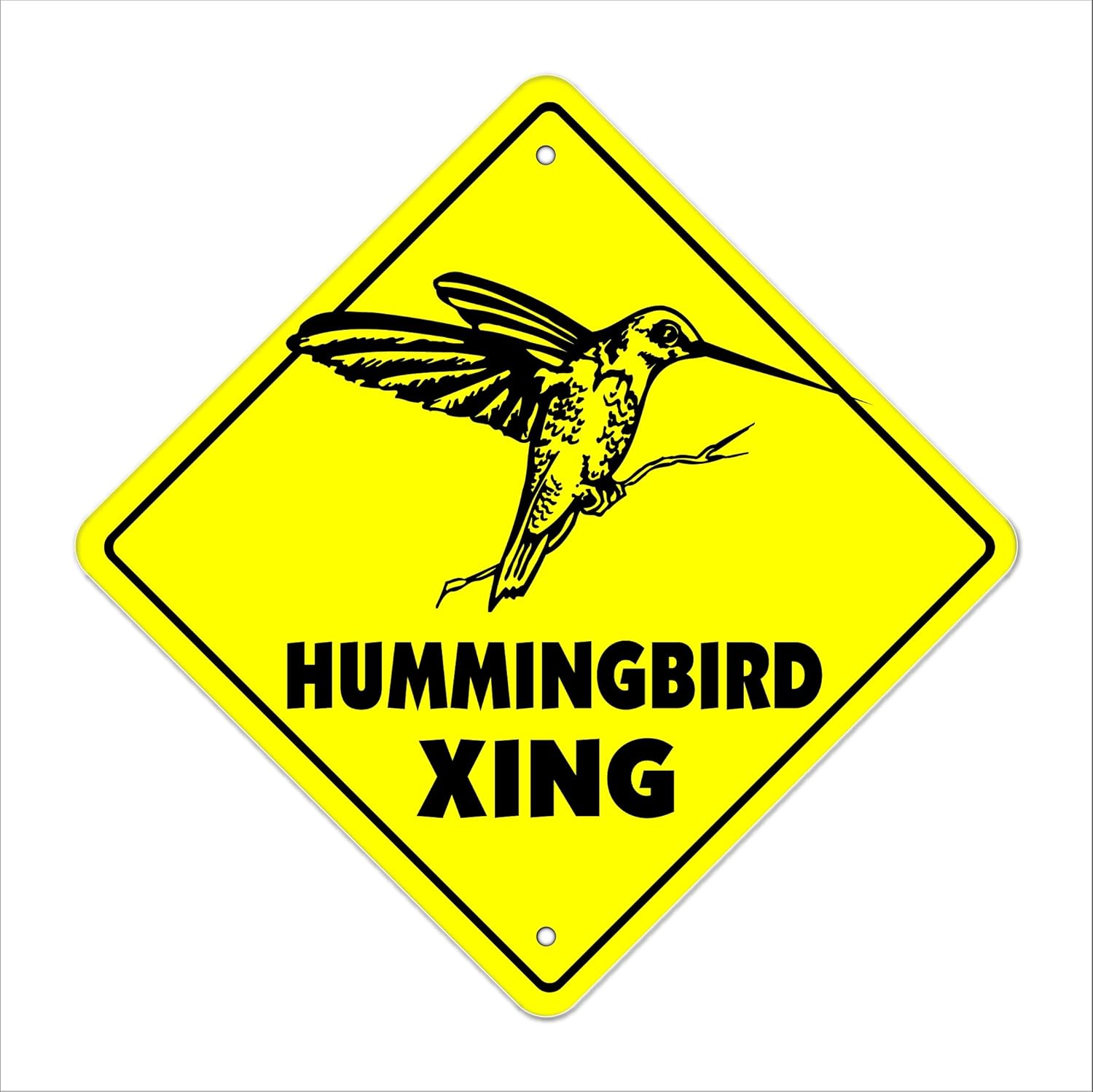 Amazon.com: Hummingbird Crossing Sign Zone Xing | Indoor/Outdoor | 12 ...