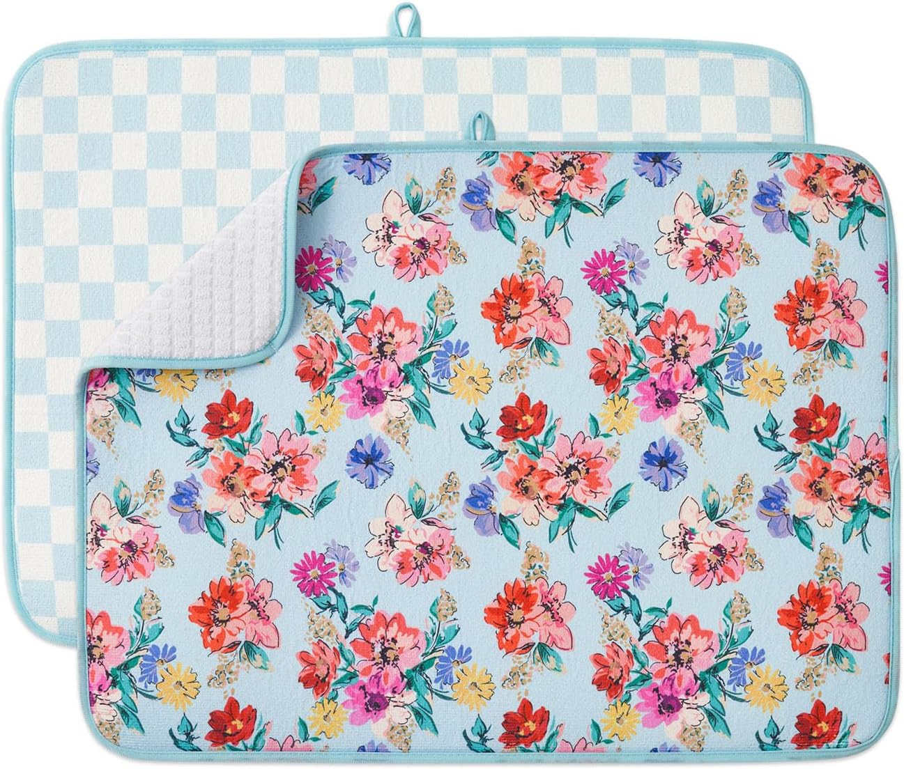 Amazon.com: FRESHMINT Printed Dish Drying Mats for Kitchen Counter 2 ...