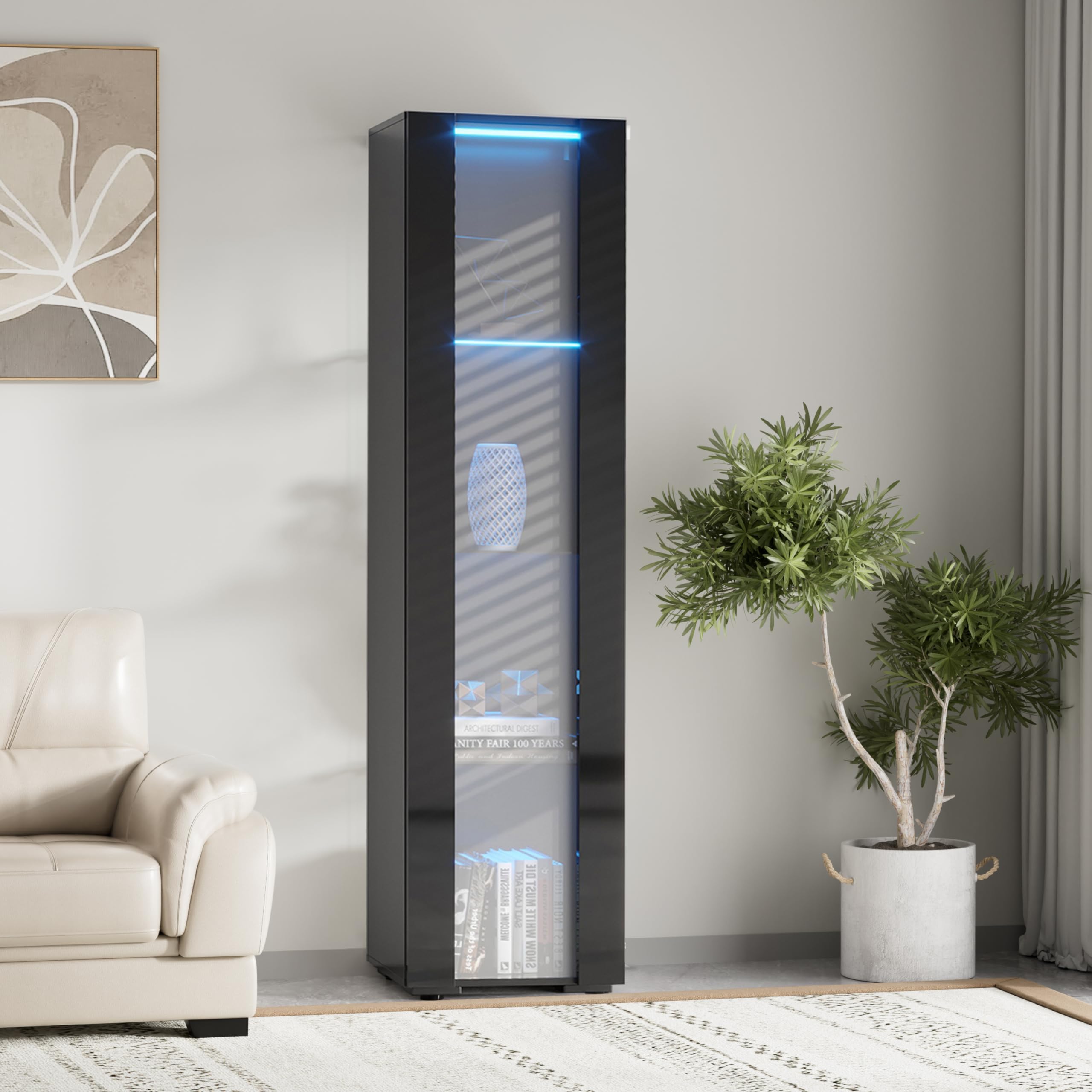 Amazon.com: Meble Furniture Soho S1 1D3S Freestanding Bookcase - 24 ...