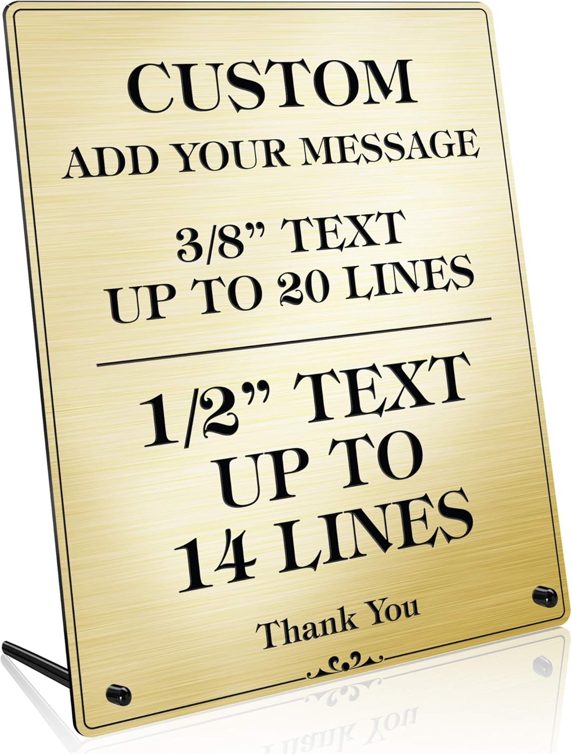 Amazon.com : Desk Sign, Custom Desk Name Plate/Sign, 8.5x11 Inches, 18 ...