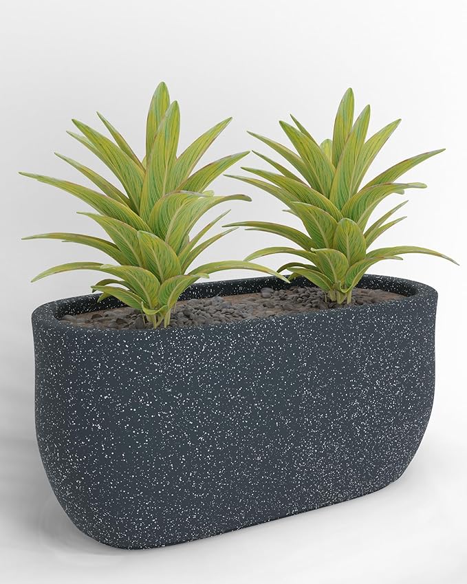 YUCCABE ITALIA Fox B 12 INCH Ovel Pots for Plants Highly Durable ...