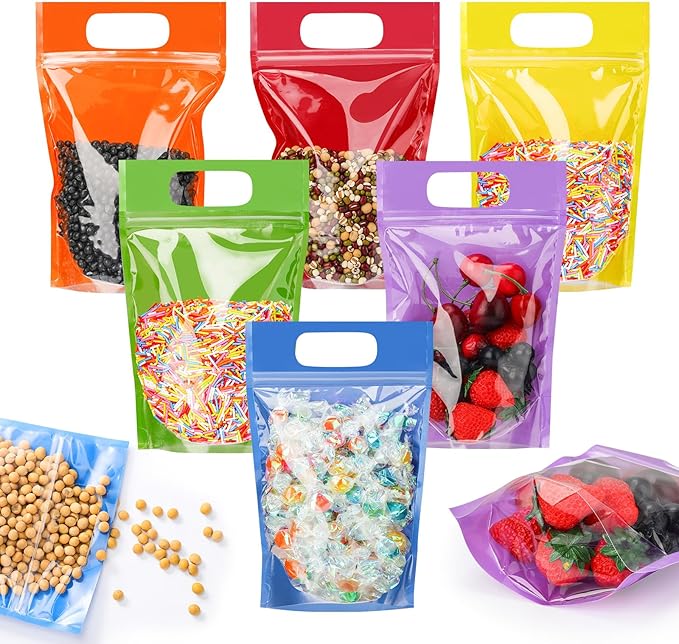 Amazon.com : Sinload 120 Pcs Plastic Gift Bag Bulk 5.5 x 8.7 Inch ...