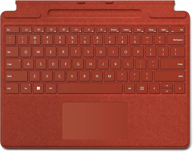 Amazon.com: Microsoft Surface Pro Signature Keyboard - Poppy Red ...