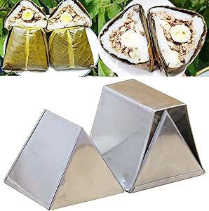 Amazon.com: Pyramid Rice Dumpling Mold for Banh gio Stainless Steel ...